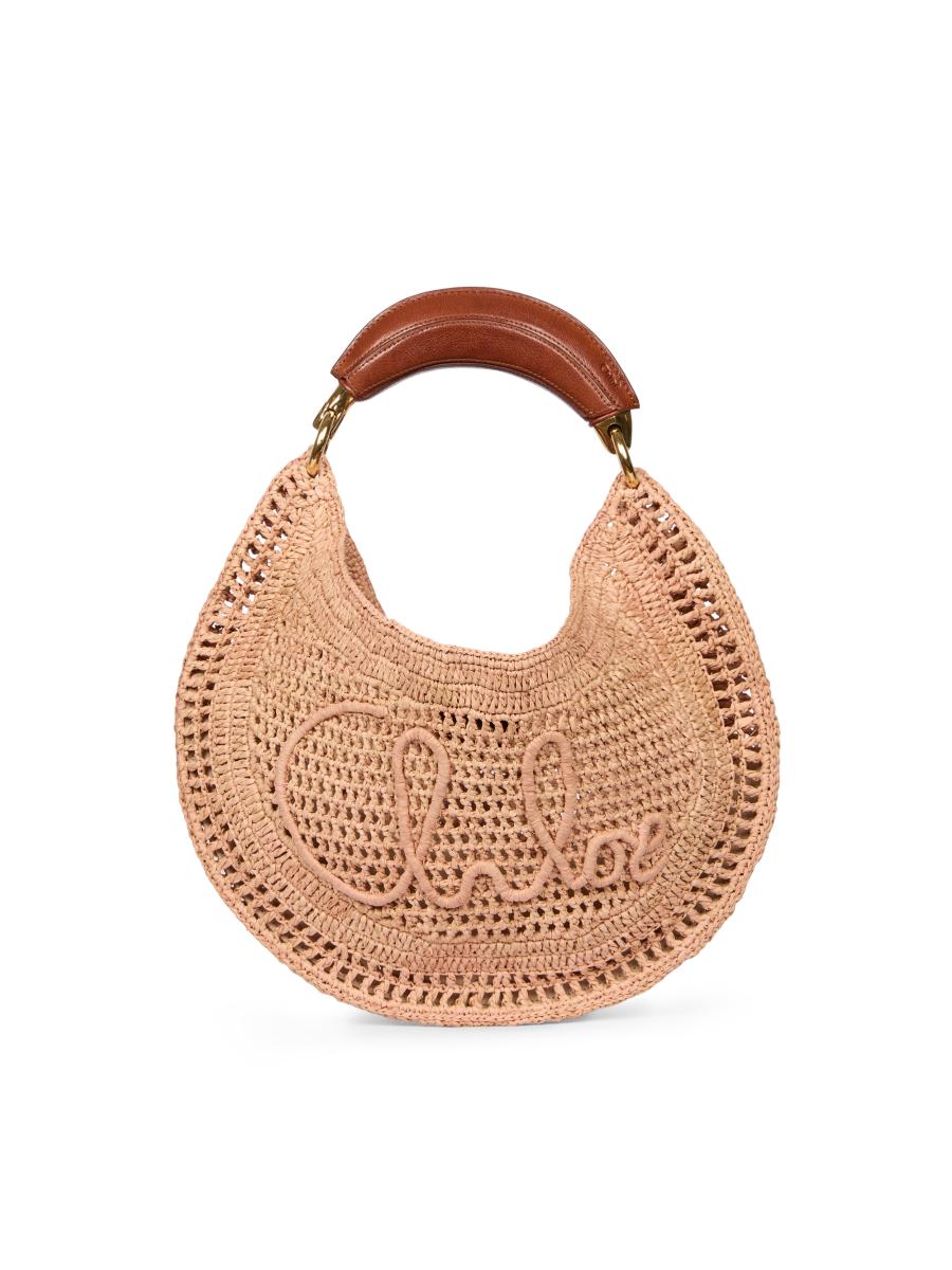 Shop Chloé Summer Banana Logo-Crocheted Hobo Bag | Saks Fifth Avenue