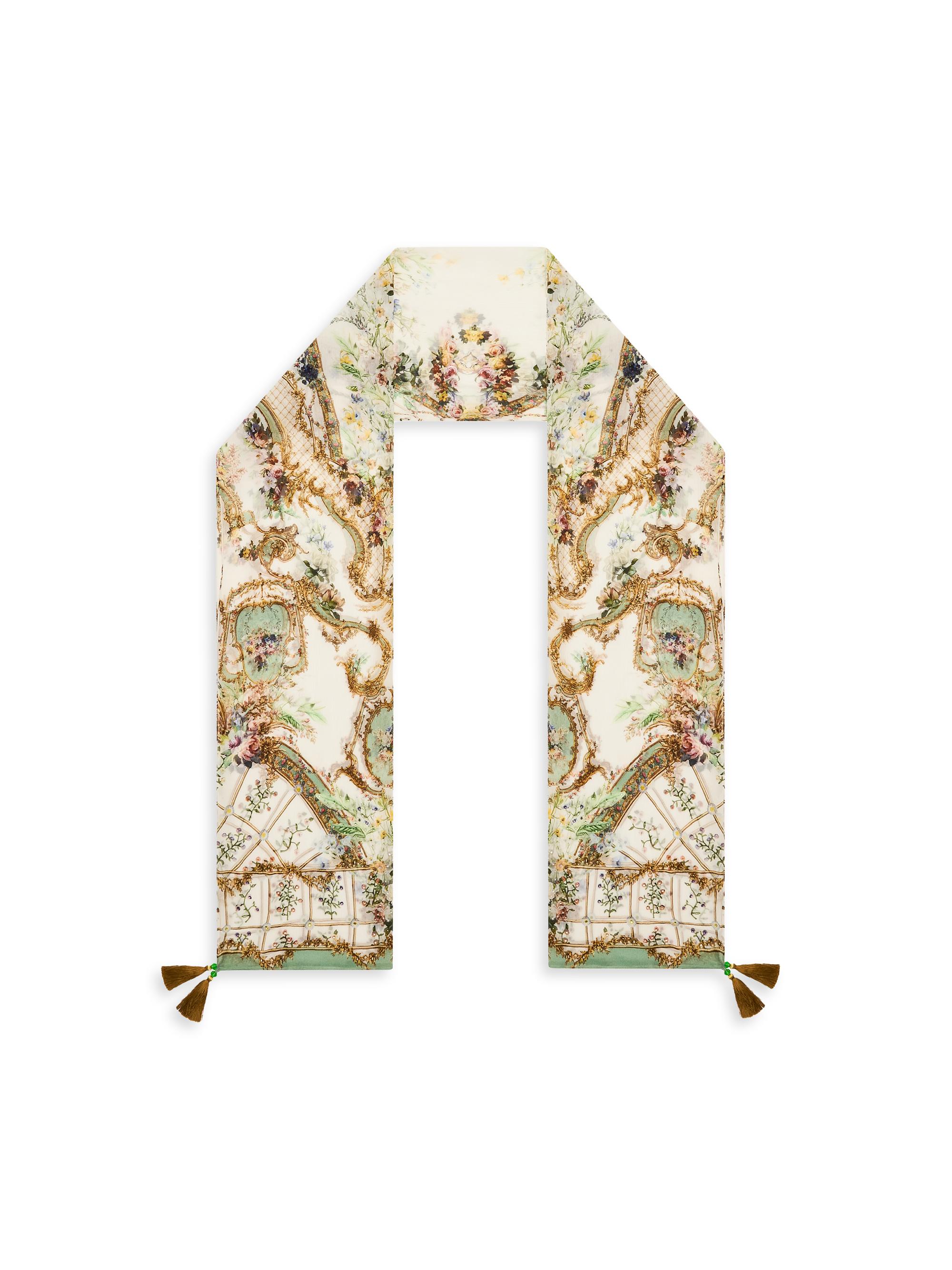 Camilla Dressing Room Drama Floral Silk Long Scarf | Saks Fifth Avenue