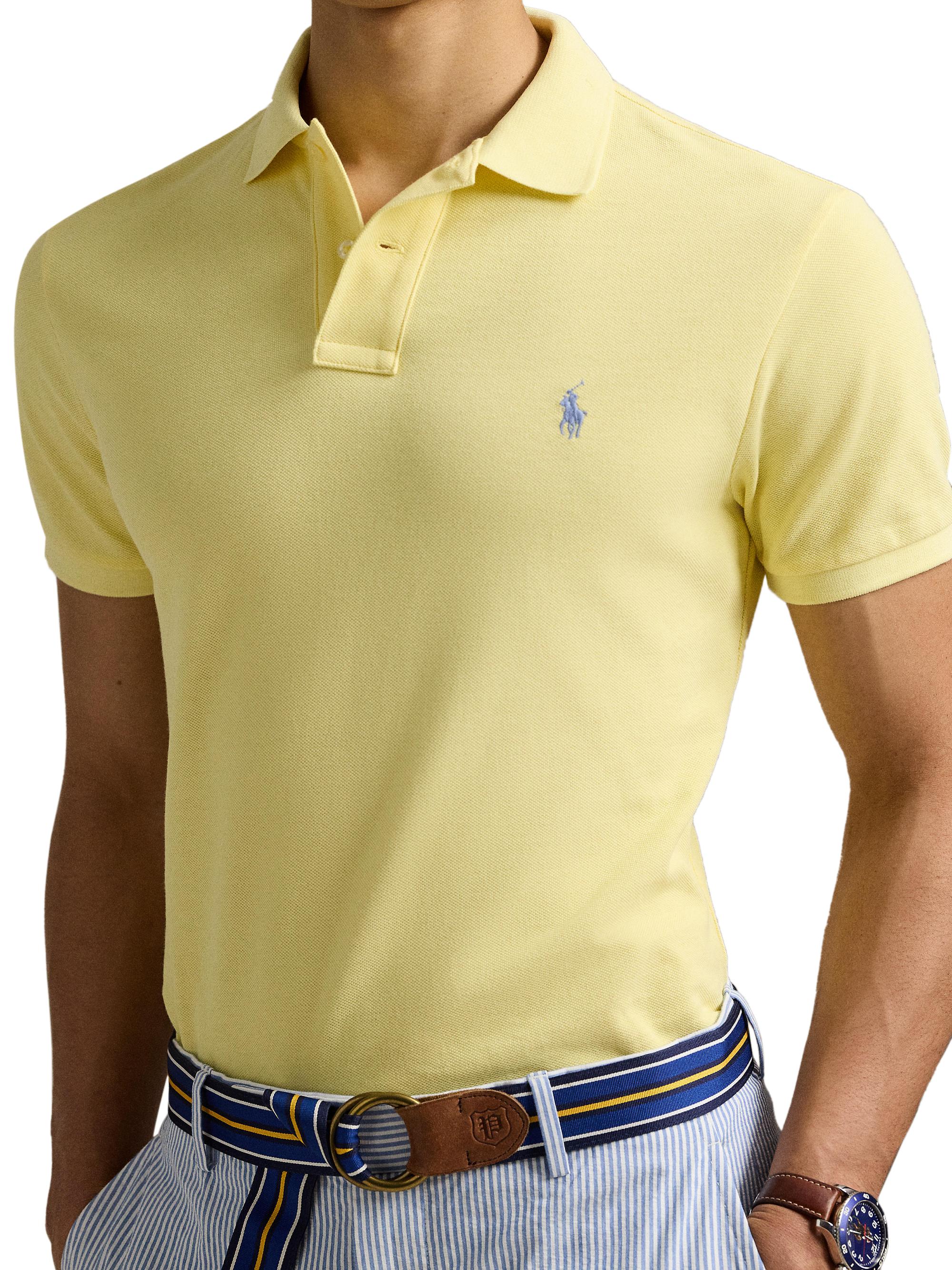 Polo Ralph Lauren Custom-Slim-Fit Mesh Polo Shirt | Saks Fifth Avenue