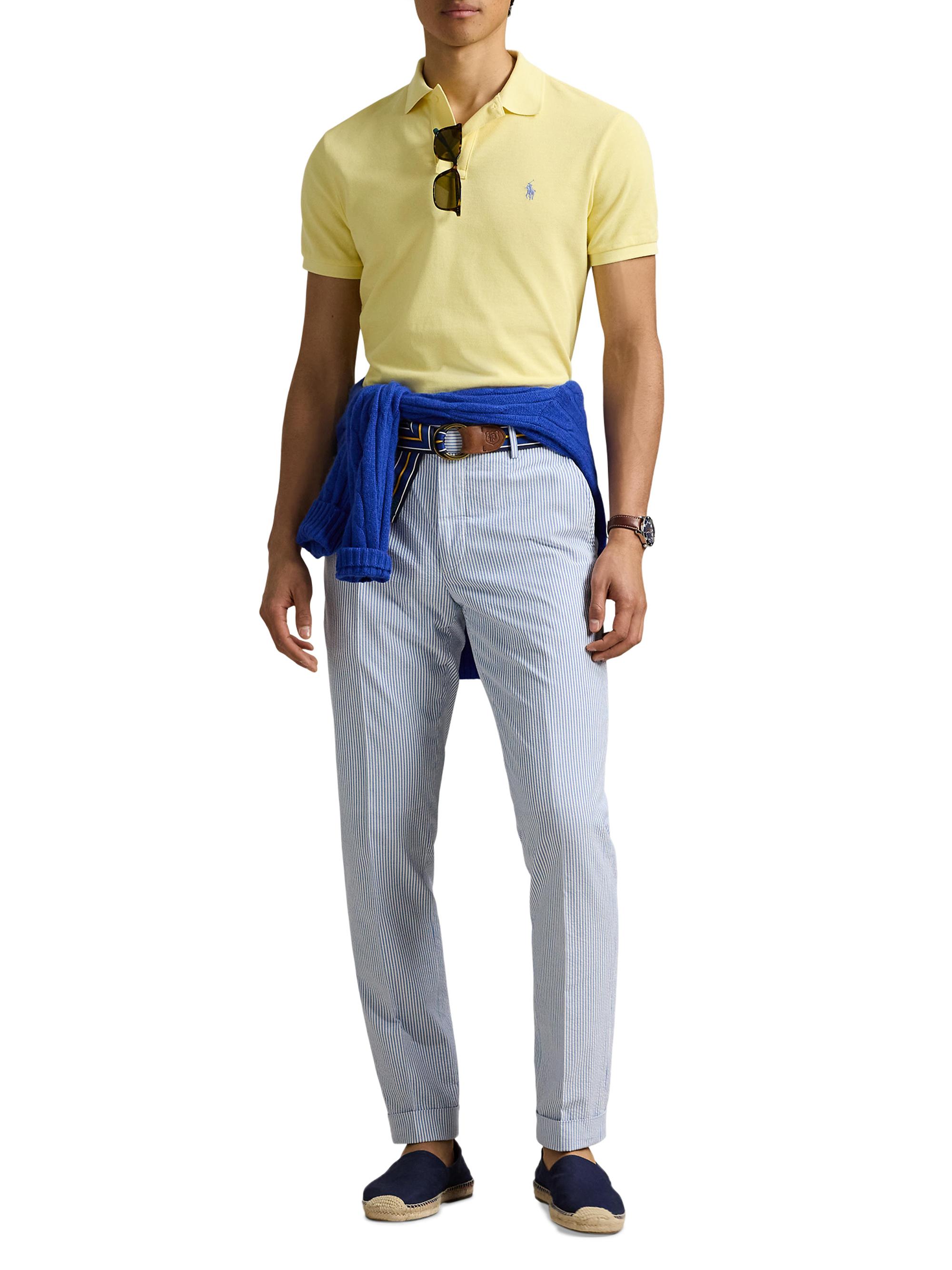 Polo Ralph Lauren Custom-Slim-Fit Mesh Polo Shirt | Saks Fifth Avenue
