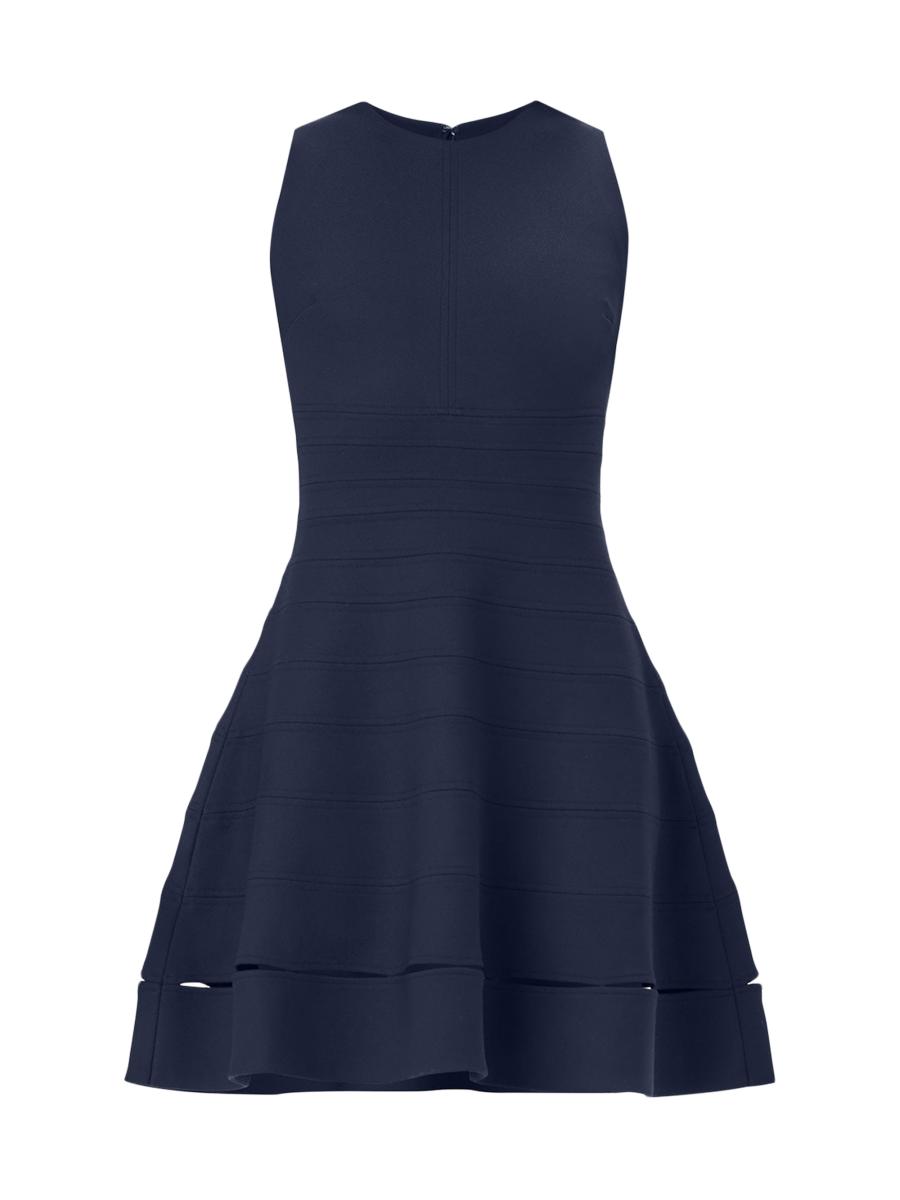 Hervé Léger The Rosemary Stretch-Crepe Fit & Flare Mini-Dress | Saks ...