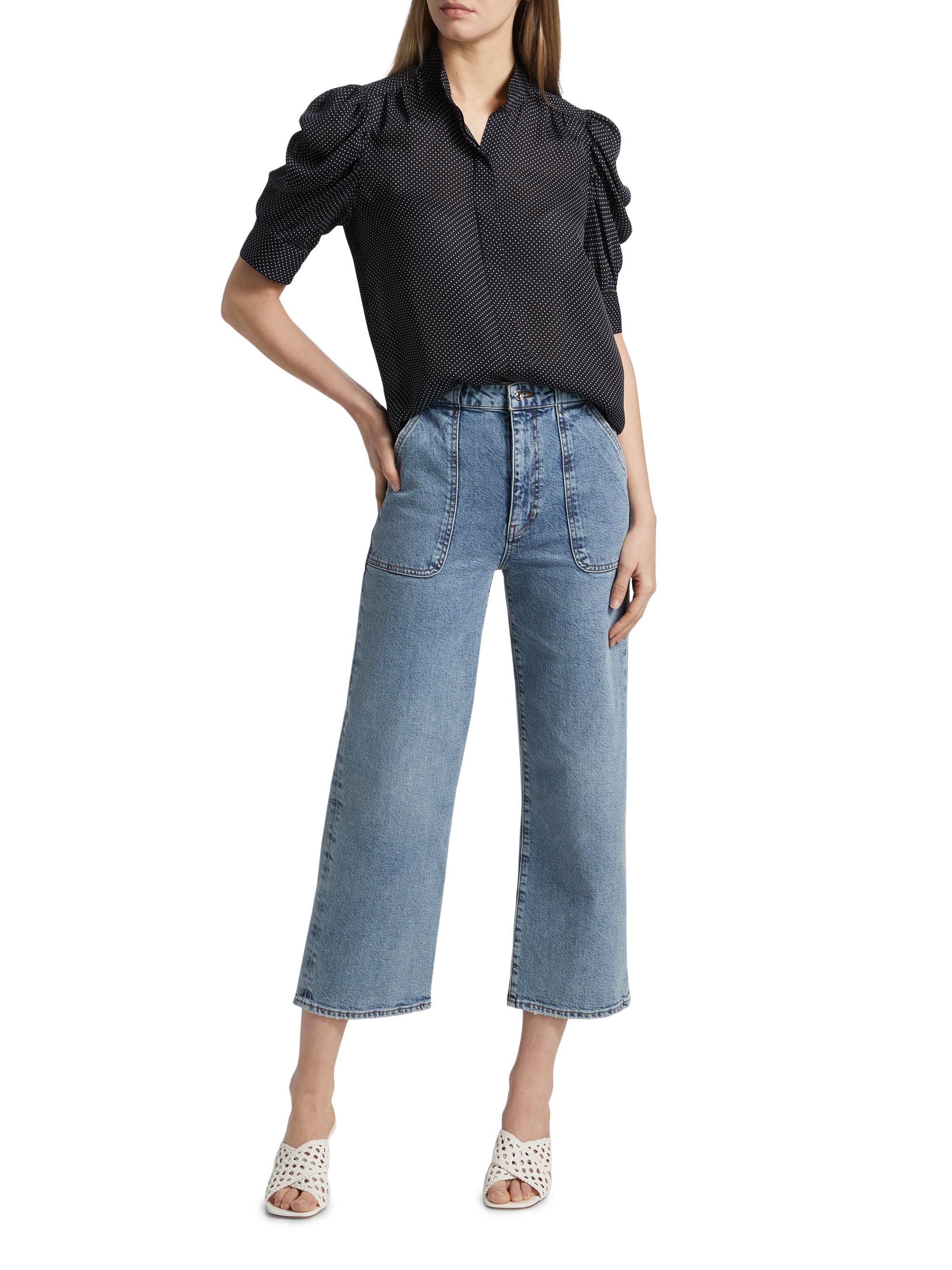 FRAME The Modern Pocket Wide-Leg Jeans | Saks Fifth Avenue