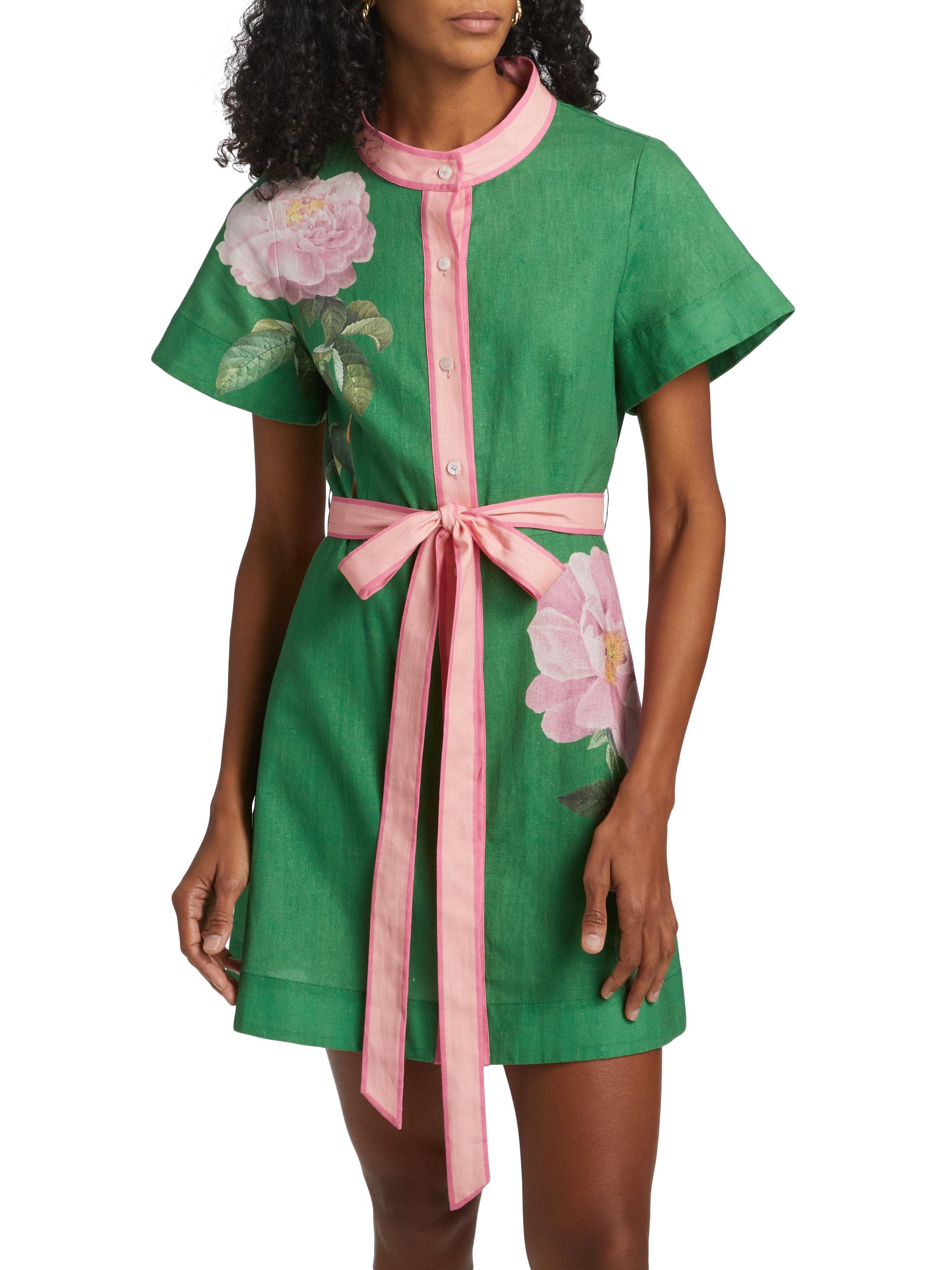 Aston Studio Antiquity Nami Mini Shirtdress | Saks Fifth Avenue