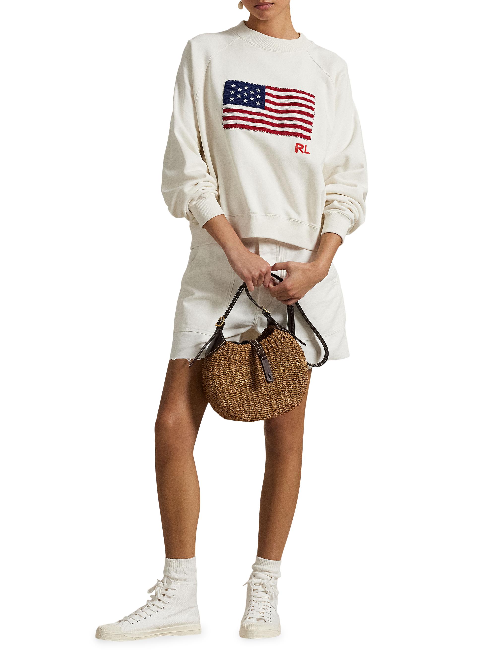 Polo Ralph Lauren Flag Cotton Sweatshirt | Saks Fifth Avenue