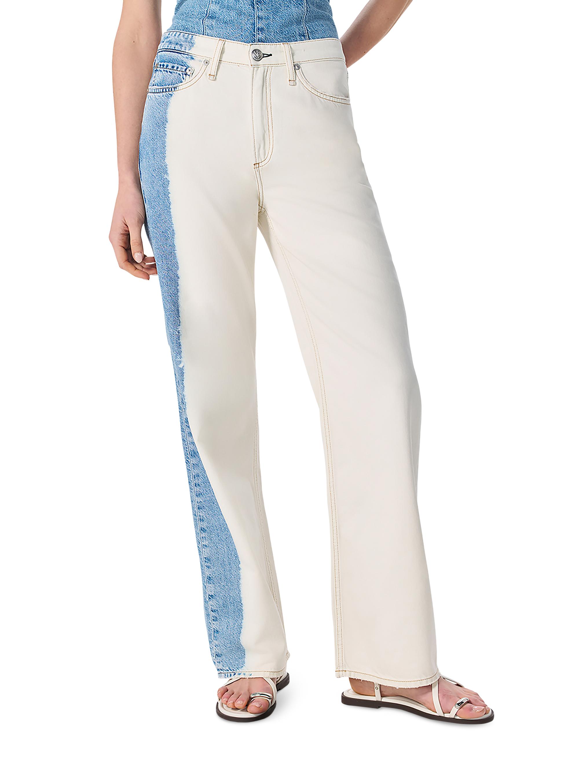 rag & bone Featherweight Logan Mid-Rise Wide-Leg Jeans | Saks Fifth Avenue