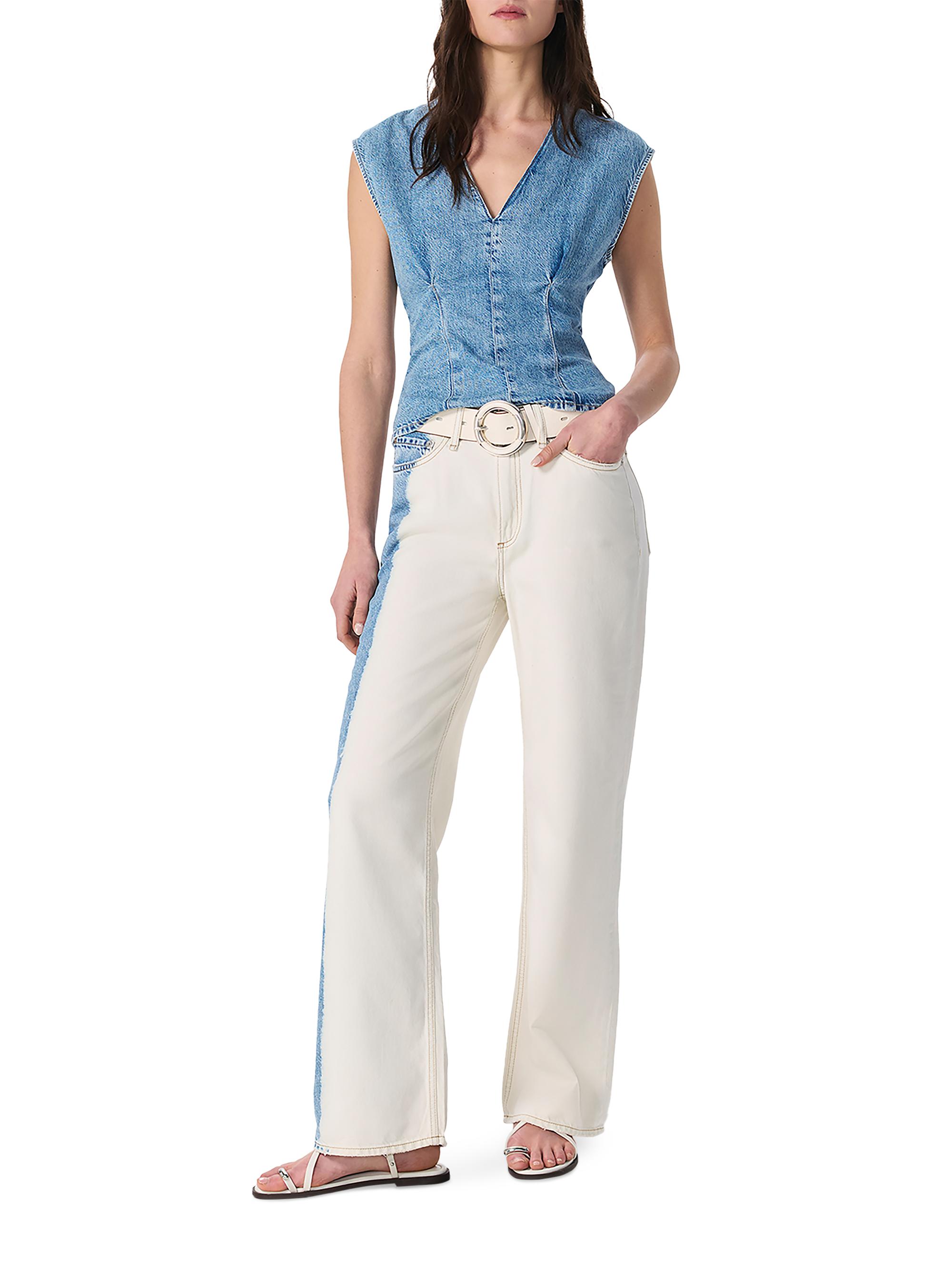 rag & bone Featherweight Logan Mid-Rise Wide-Leg Jeans | Saks Fifth Avenue