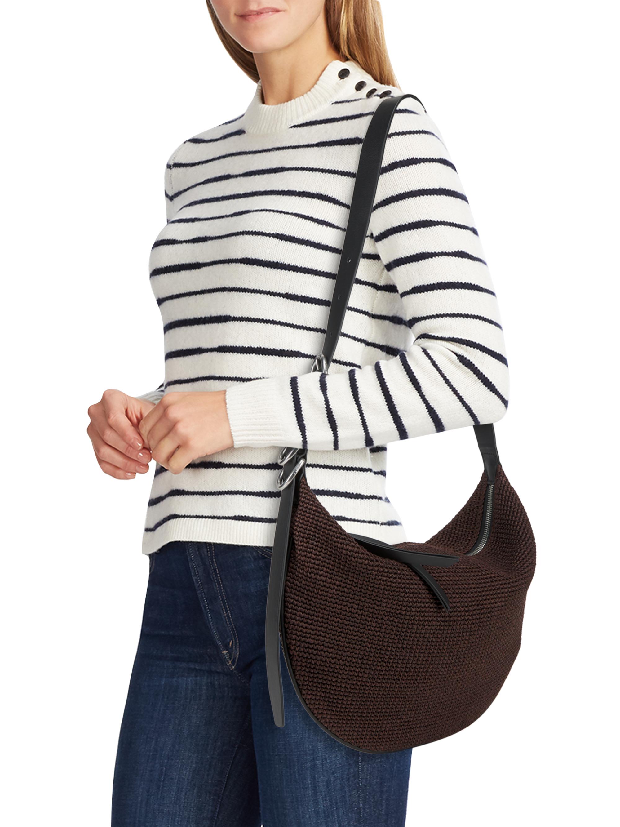 rag & bone Mercer Medium Raffia Hobo Bag | Saks Fifth Avenue
