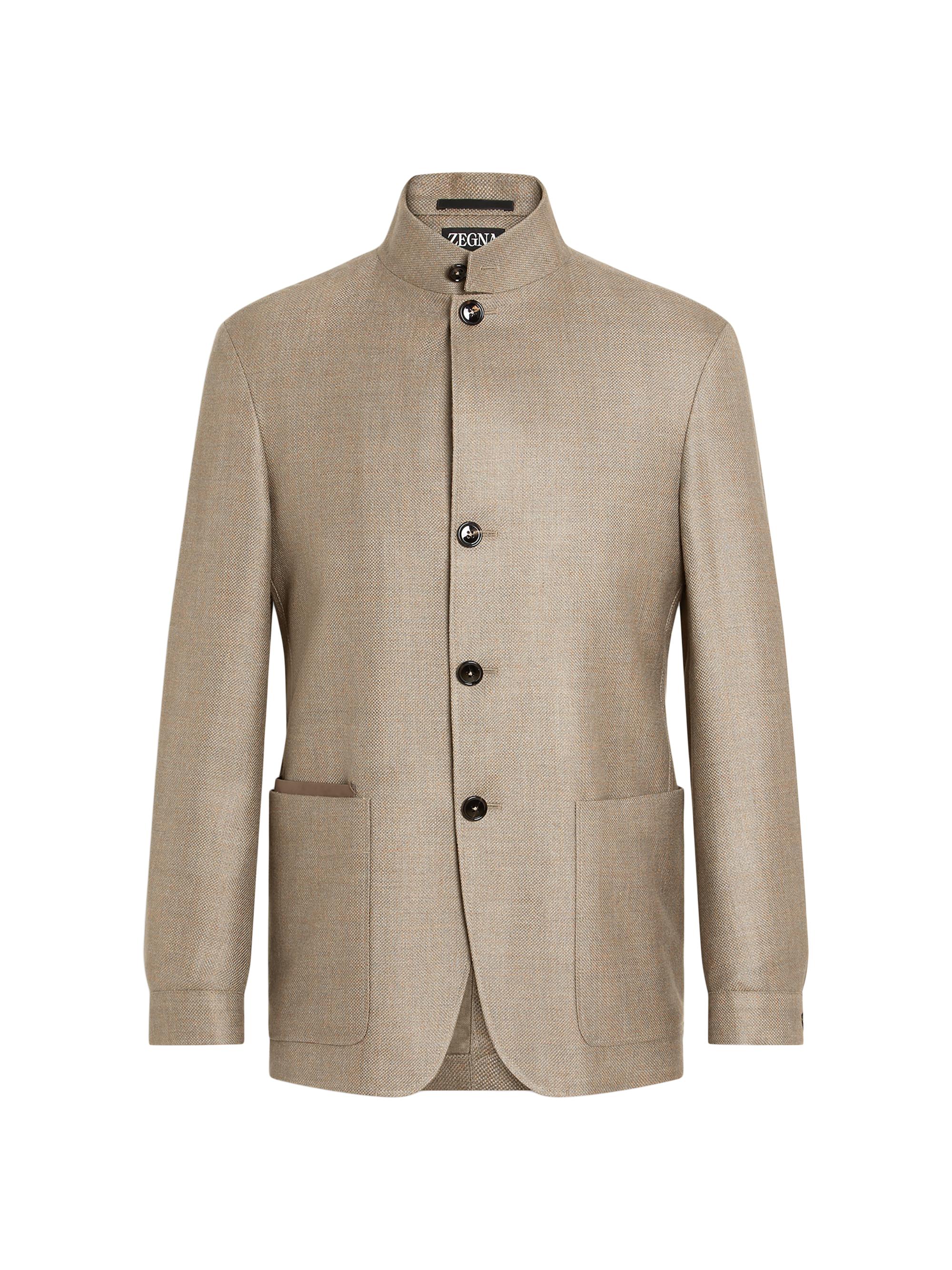 ZEGNA Cashmere Silk and Linen II Conte Jacket | Saks Fifth Avenue