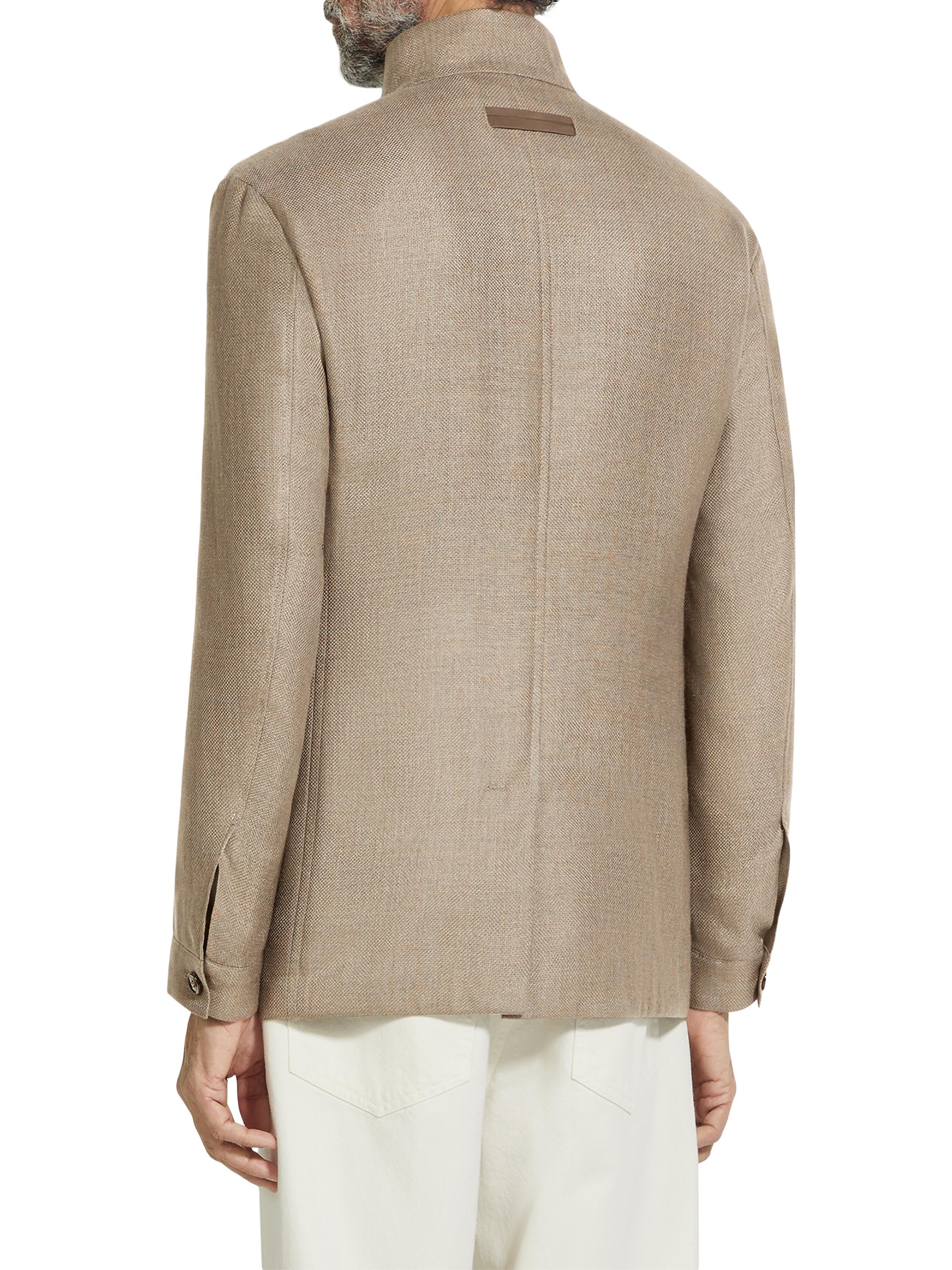 ZEGNA Cashmere Silk and Linen II Conte Jacket | Saks Fifth Avenue
