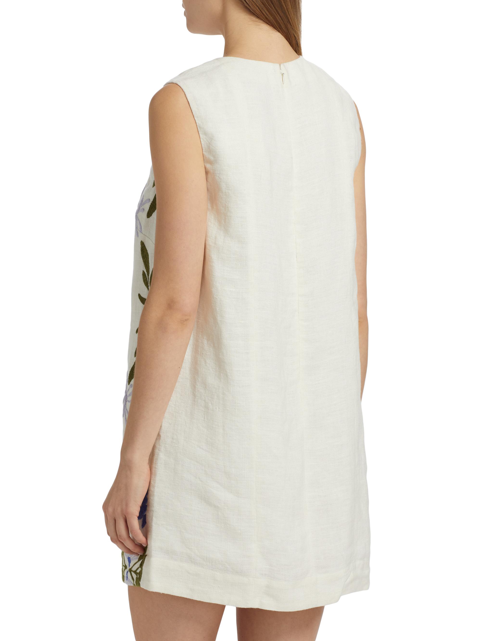 Marie Oliver Yvette Embroidered Floral Shift Dress | Saks Fifth Avenue