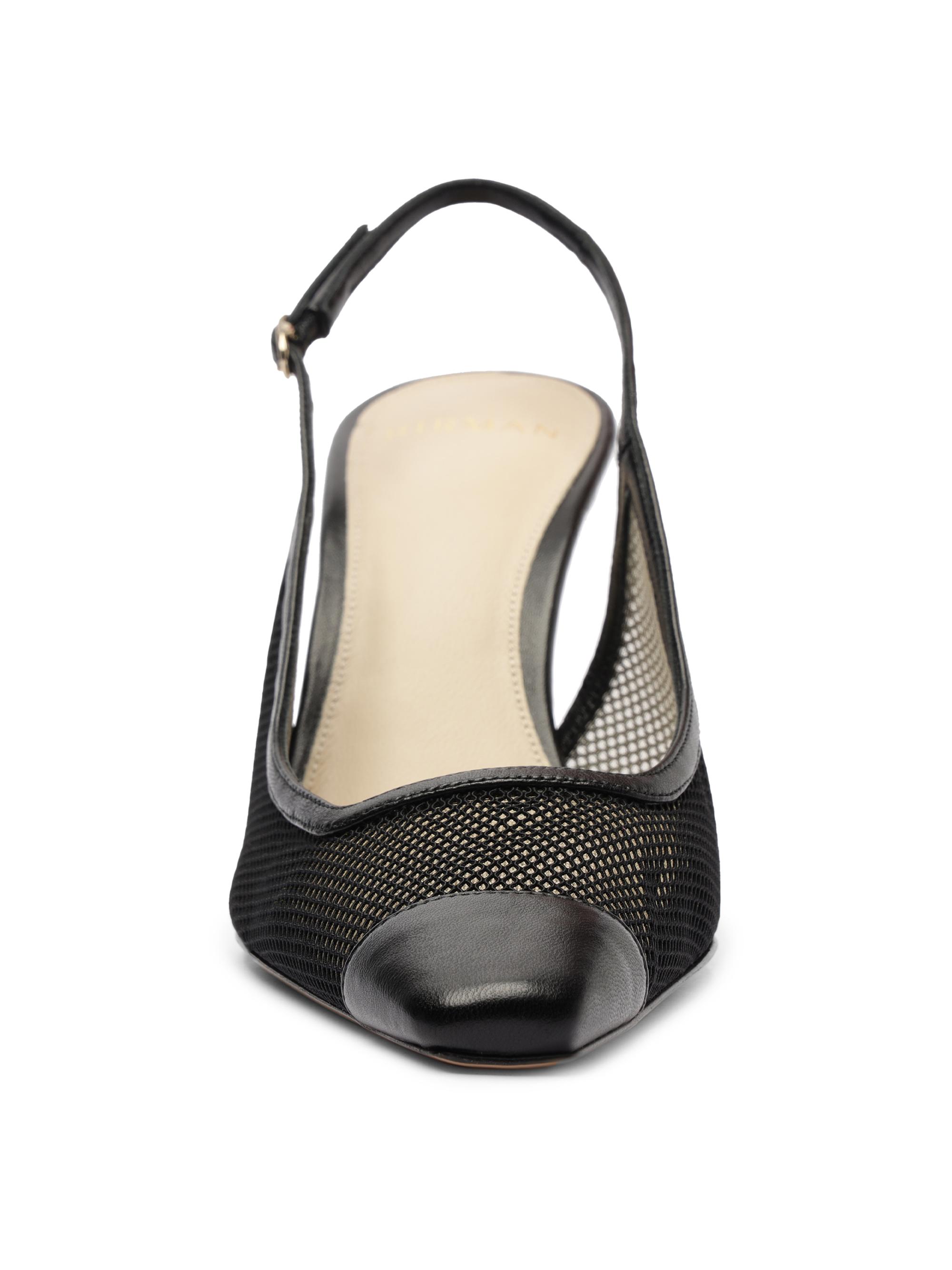 Alexandre Birman Olivia 85MM Mesh & Leather Pumps | Saks Fifth Avenue