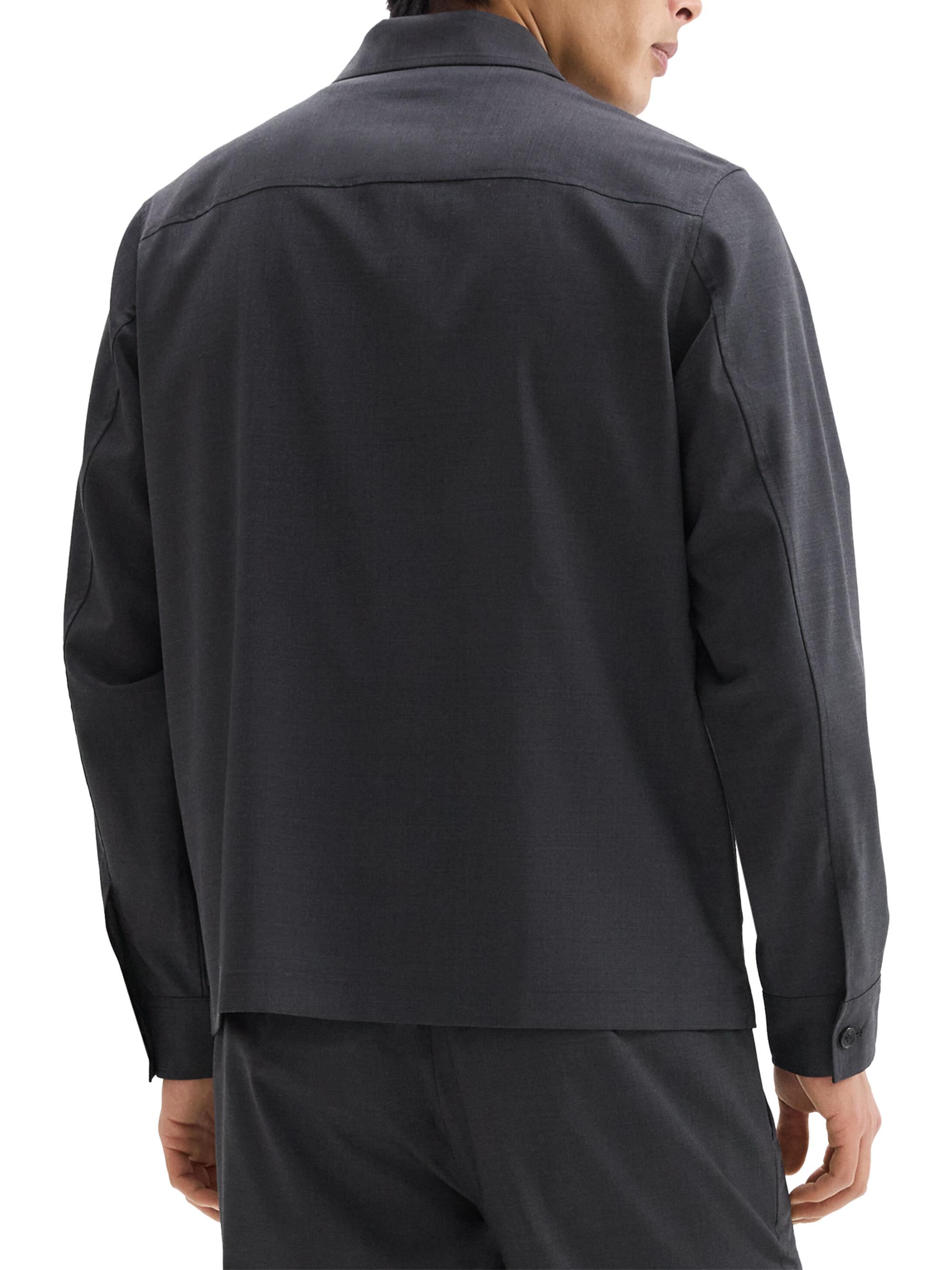 Theory Zip Wool-Blend Overshirt | Saks Fifth Avenue