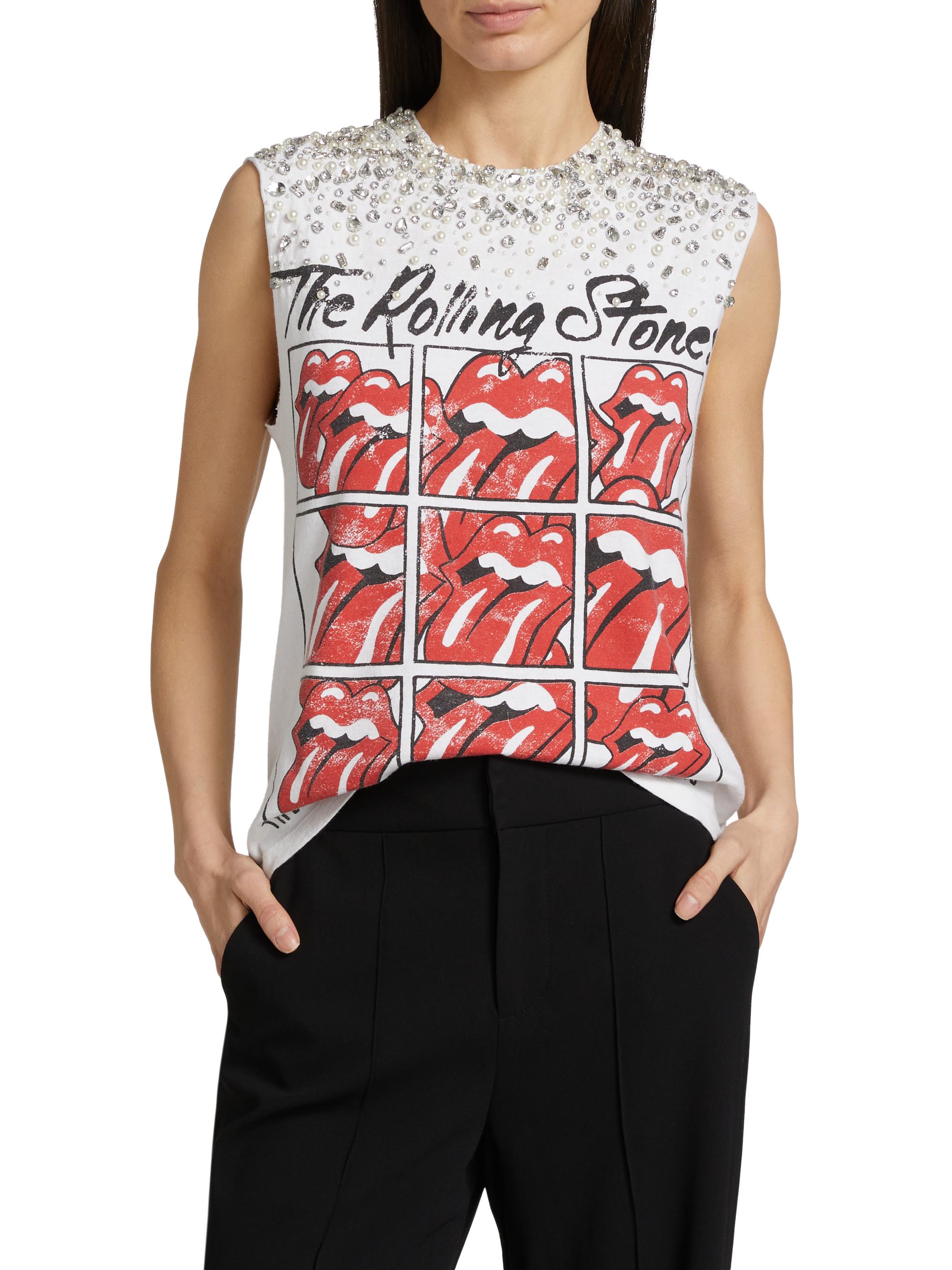 Alice + Olivia Micah Embellished Muscle Tank Top | Saks Fifth Avenue