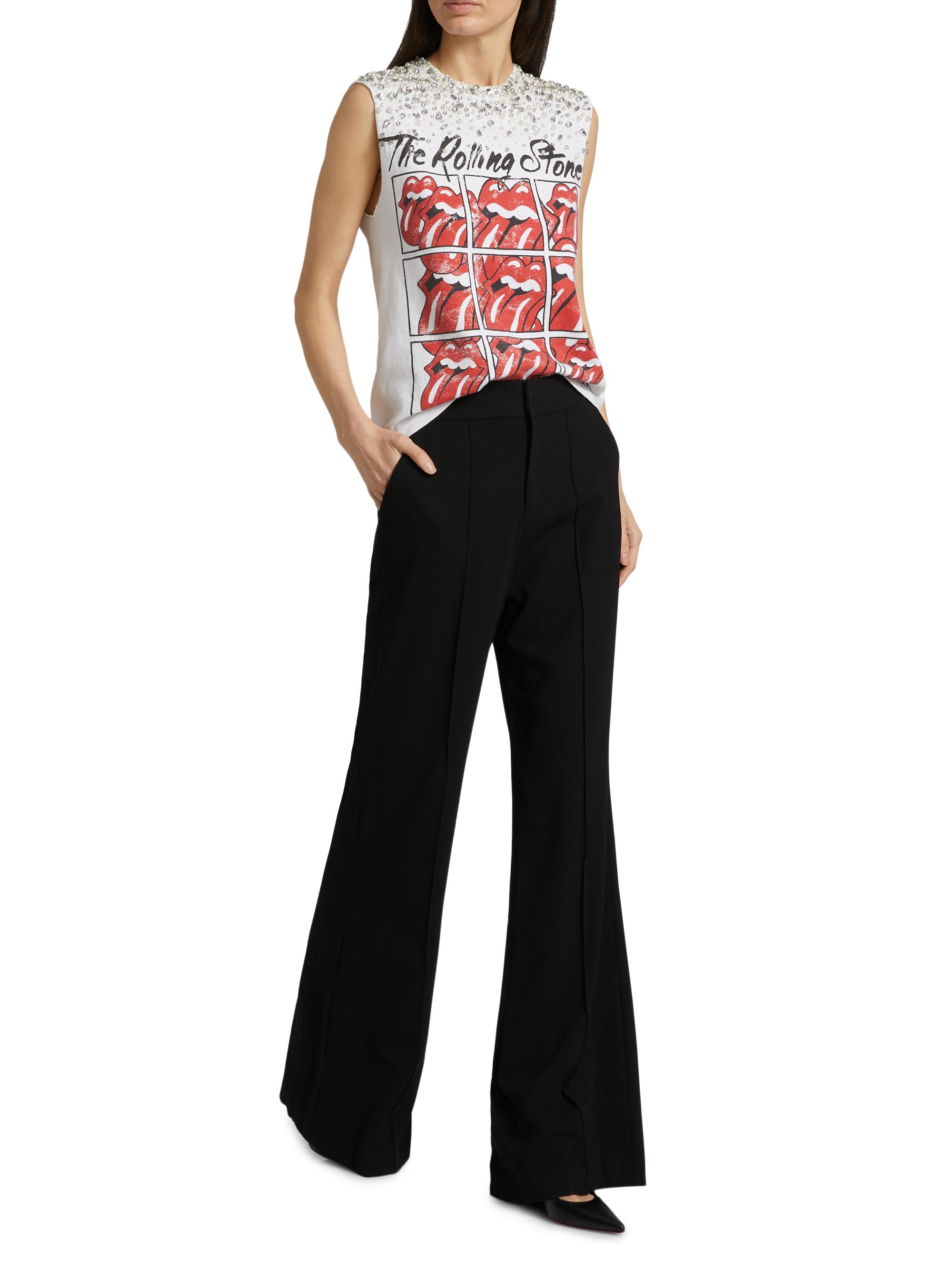 Alice + Olivia Micah Embellished Muscle Tank Top | Saks Fifth Avenue