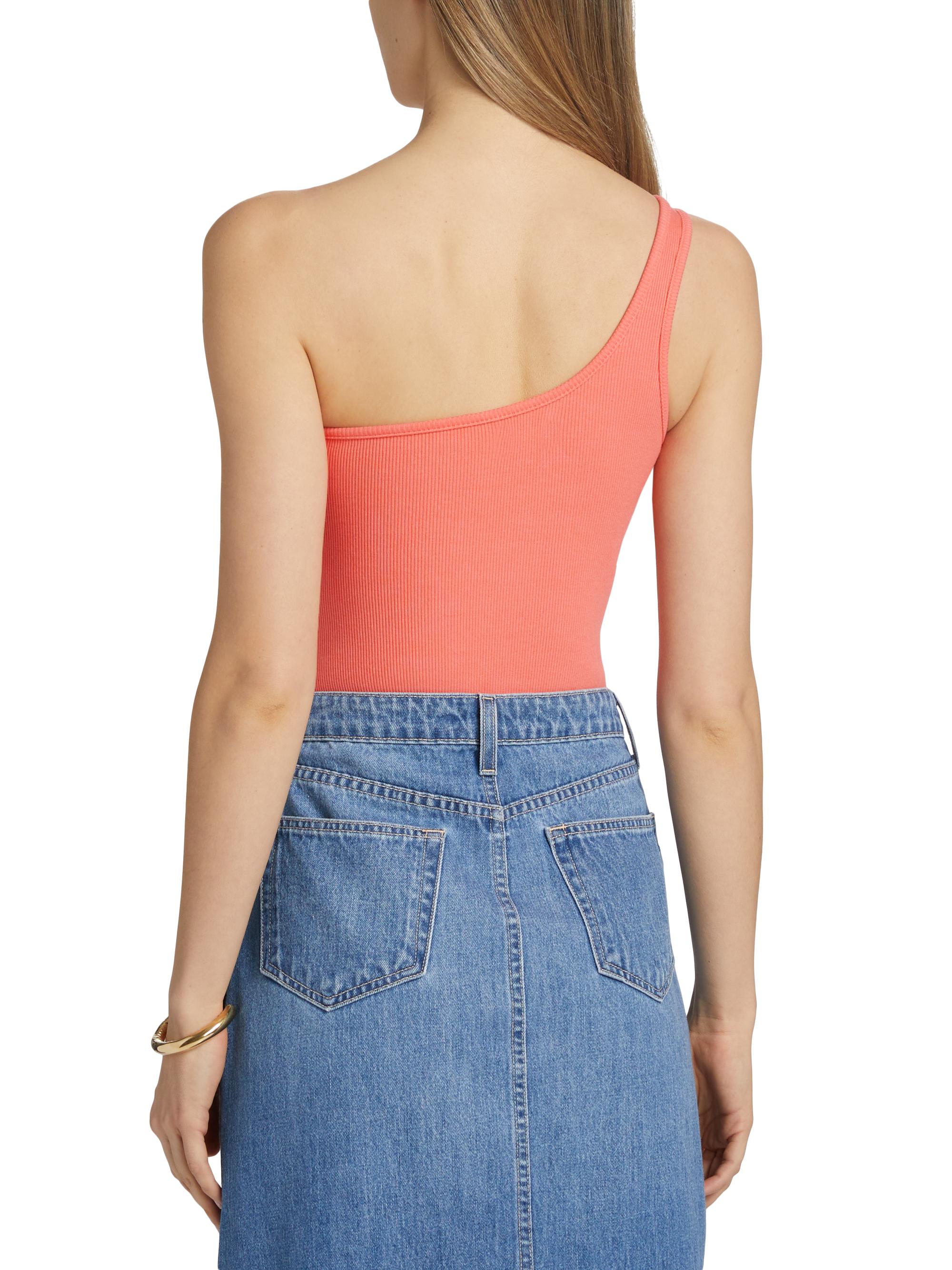 L'AGENCE Cassidy One-Shoulder Bodysuit | Saks Fifth Avenue