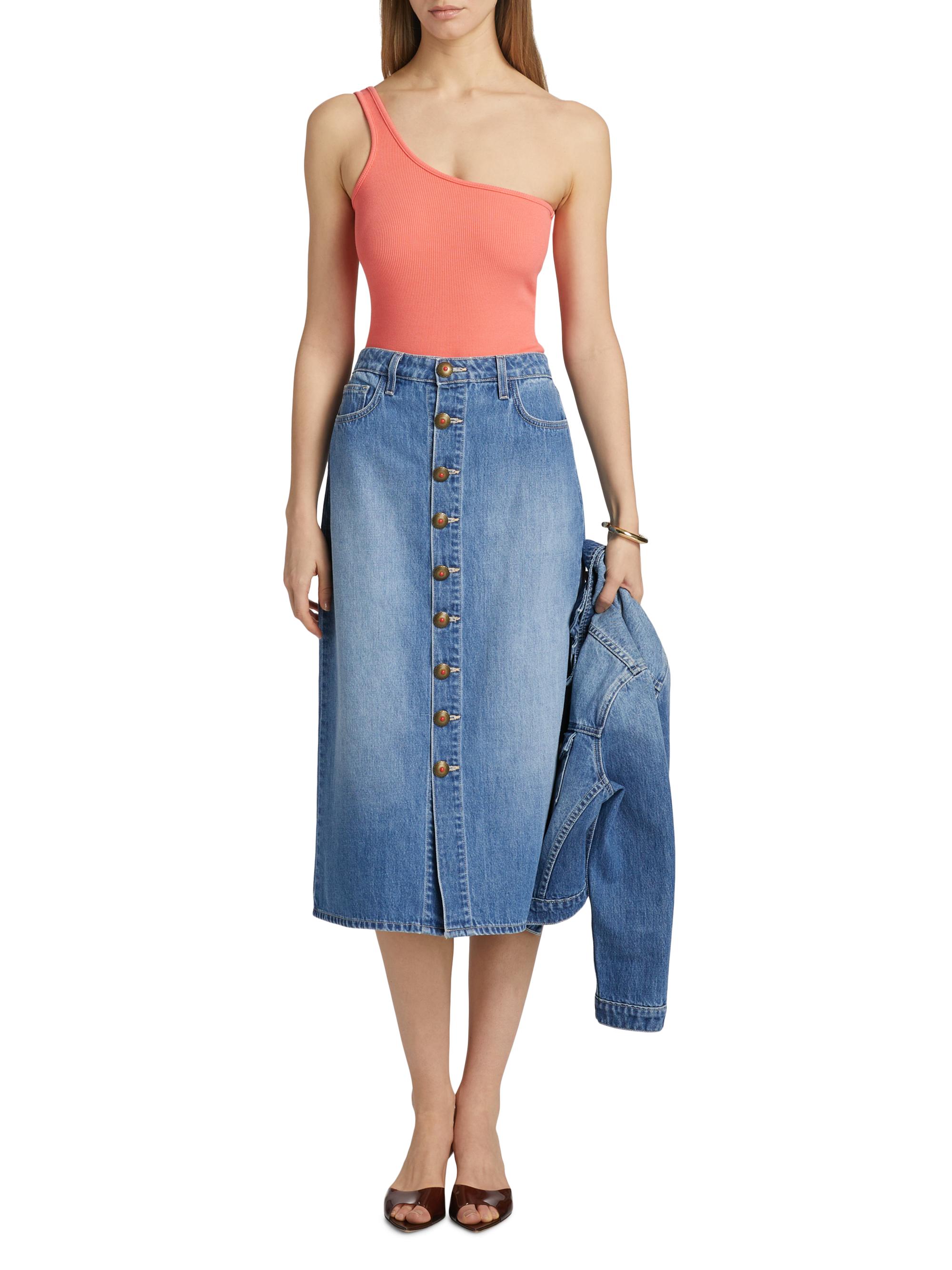 L'AGENCE Cassidy One-Shoulder Bodysuit | Saks Fifth Avenue