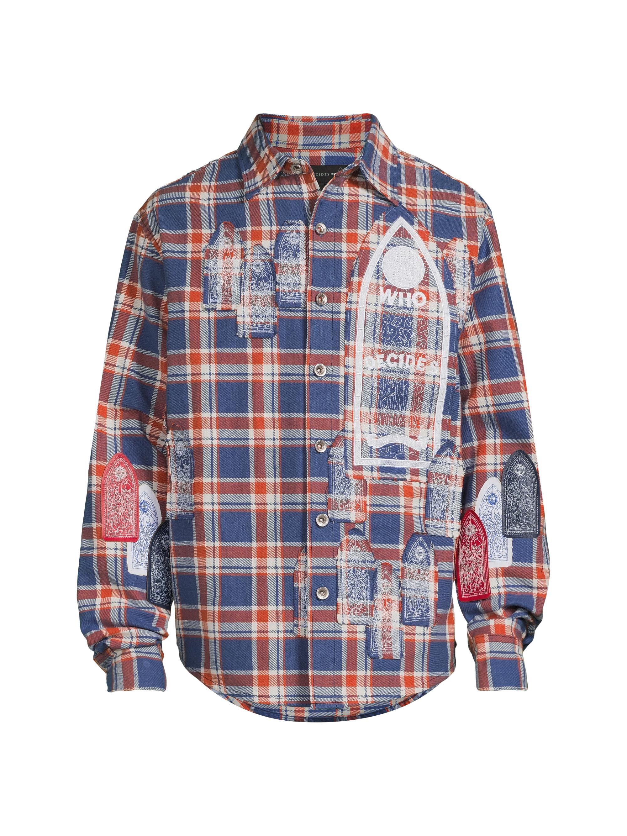 Who Decides War Glory Patchwork Flannel Shirt | Saks Fifth Avenue
