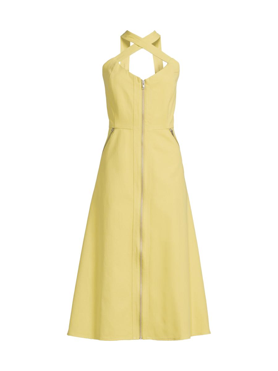 Undra Celeste Everyday Tropics Crossover Zip-Front Dress | Saks Fifth ...