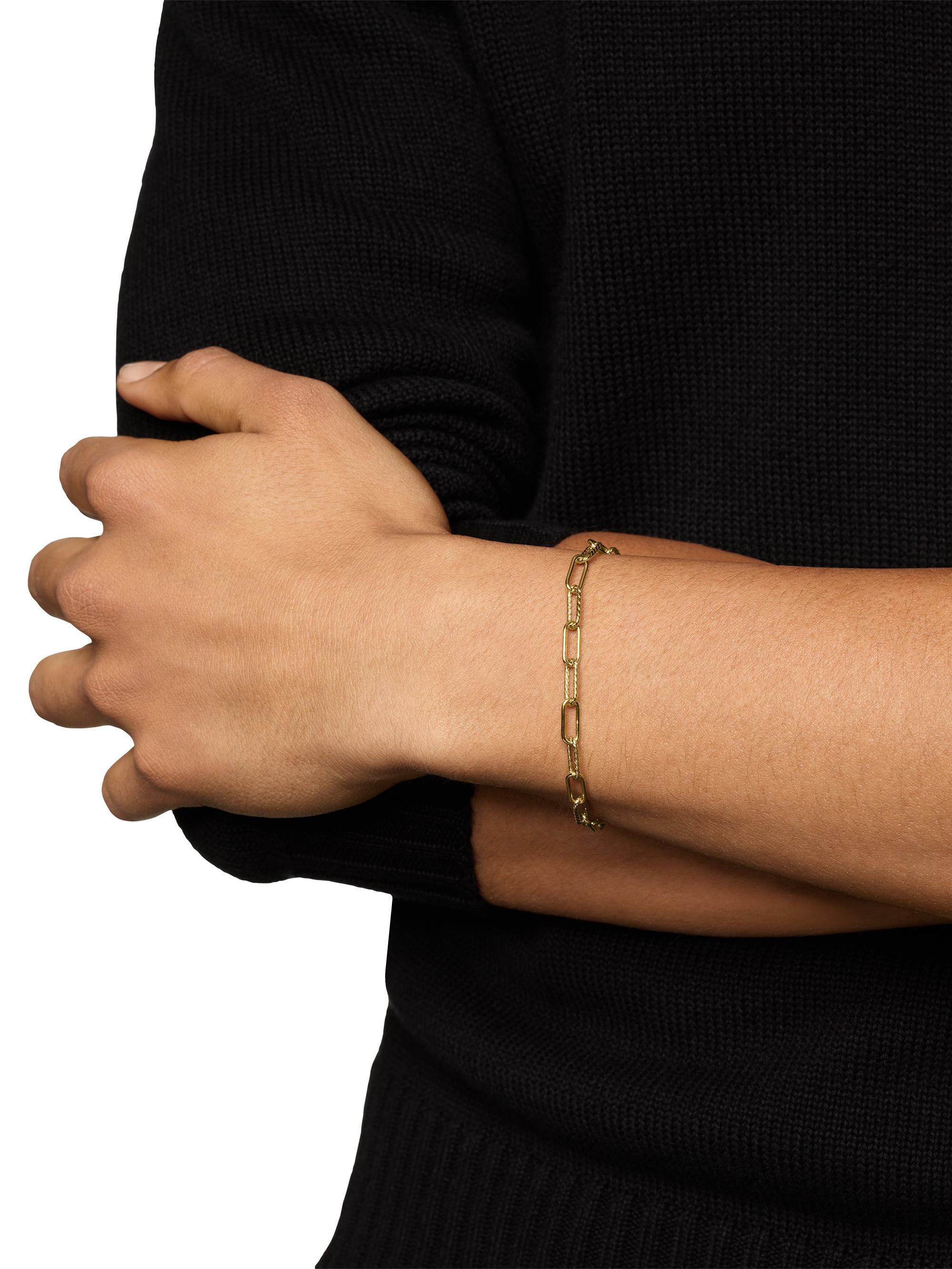 David Yurman DY Madison Chain Bracelet in 18K Yellow Gold, 4MM | Saks ...