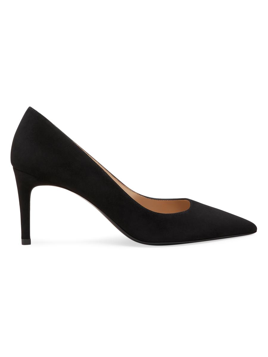Stuart Weitzman Stuart Power 75MM Suede Pumps | Saks Fifth Avenue
