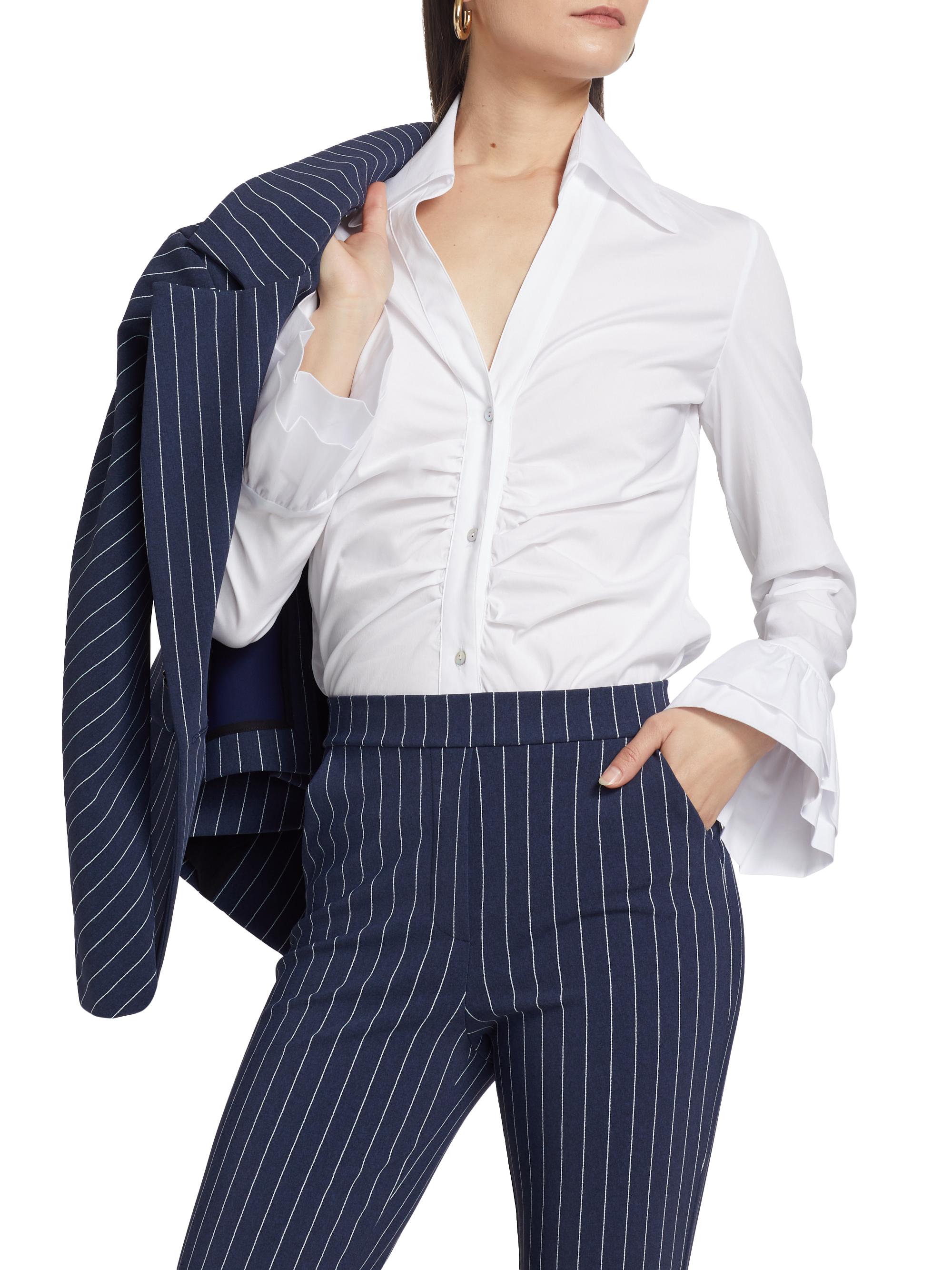 Chiara Boni La Petite Robe Ugawa Bell-Sleeve Top | Saks Fifth Avenue