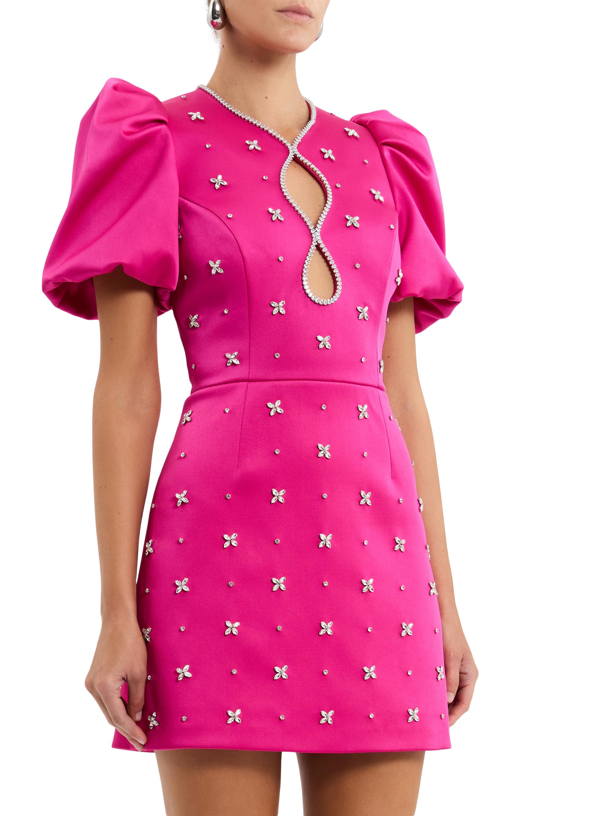 Rebecca Vallance Saskia Embellished Balloon-Sleeve Minidress | Saks ...