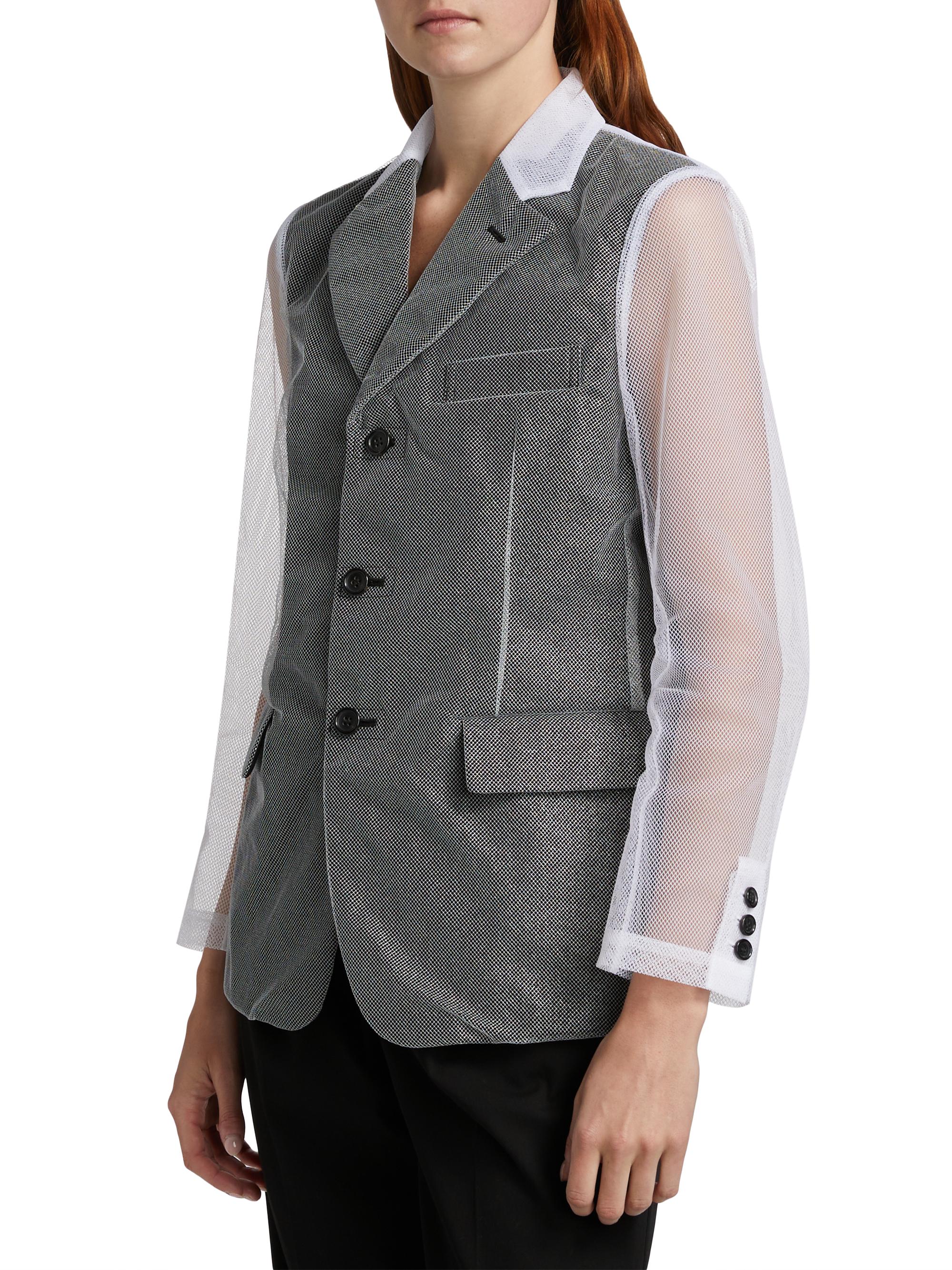 Comme des Garçons Tulle Layered Tailored Jacket | Saks Fifth Avenue