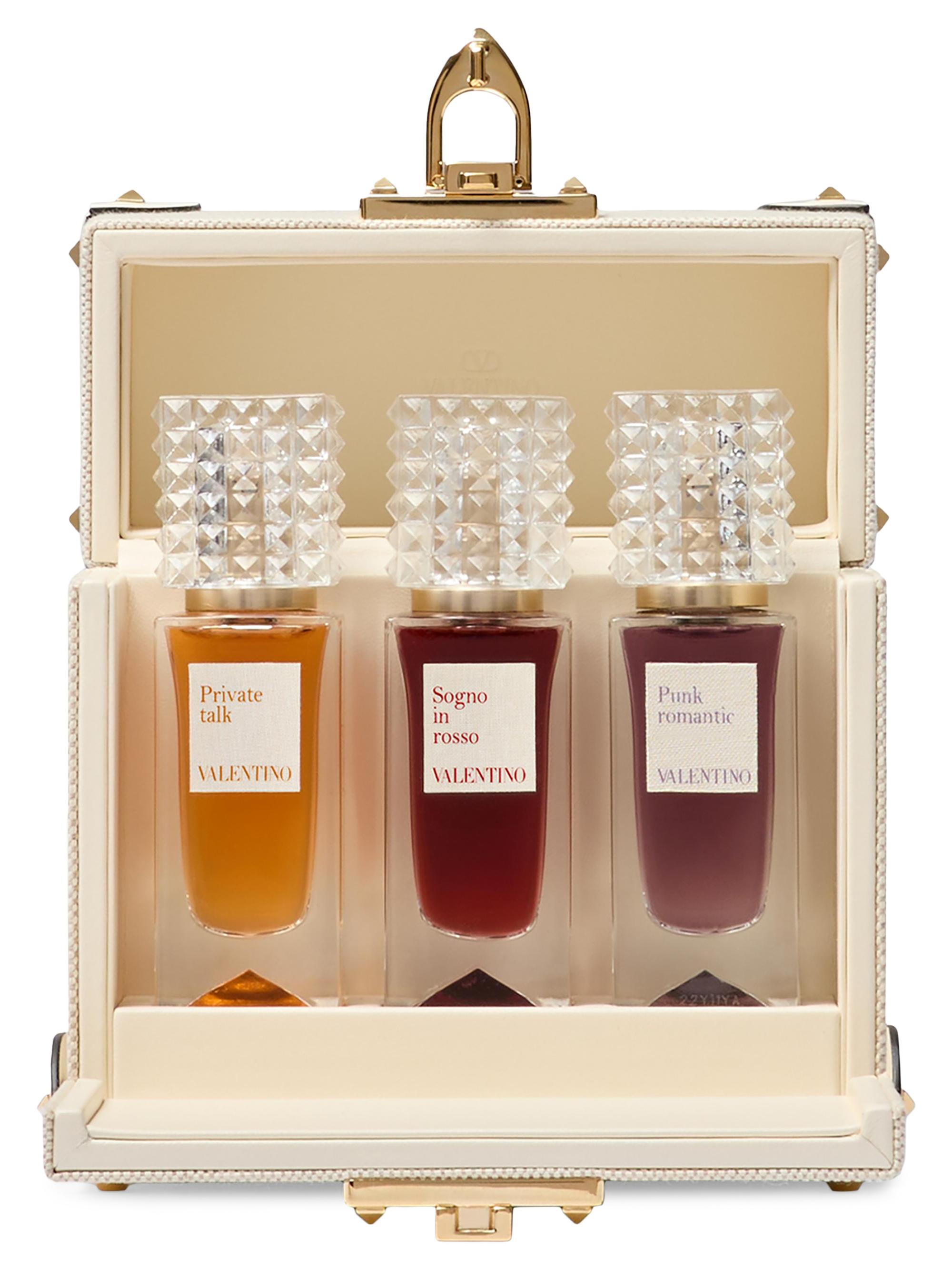Valentino Garavani Perfume Case in Canvas and Calfskin | Saks Fifth Avenue