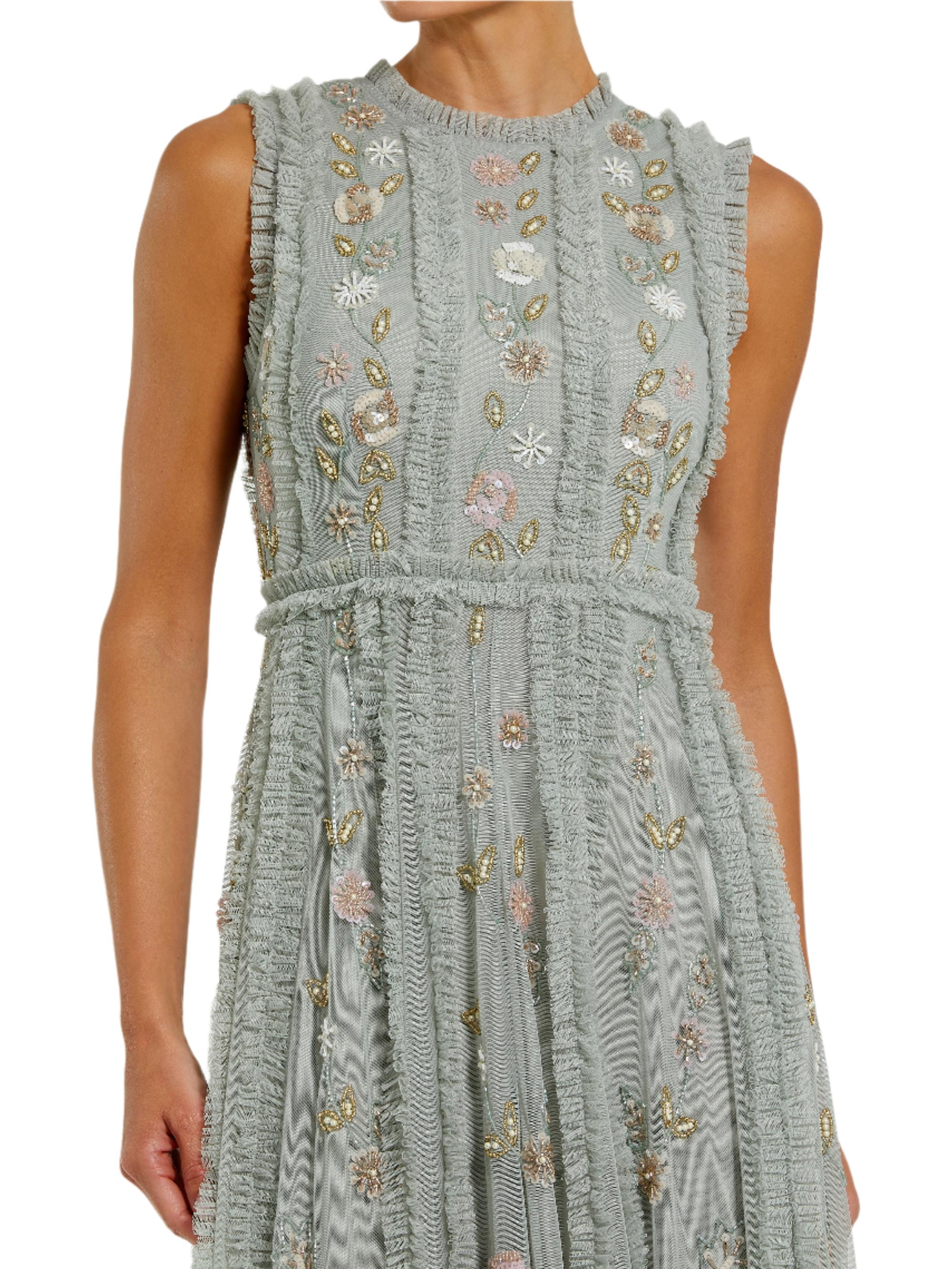 Mac Duggal Evening Embellished Ruffled Mesh A-Line Gown | Saks Fifth Avenue