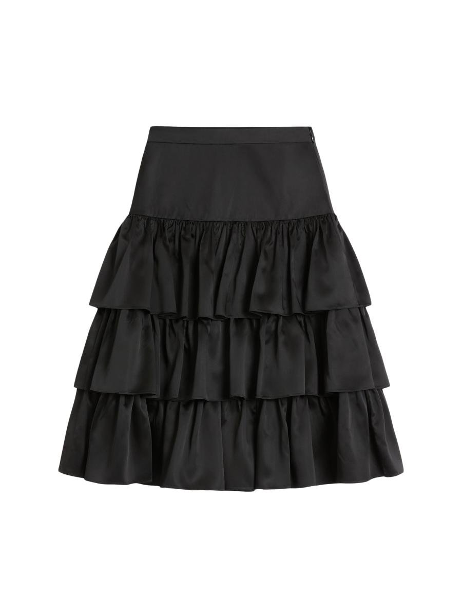 Valentino Garavani Satin Ruffle Skirt | Saks Fifth Avenue