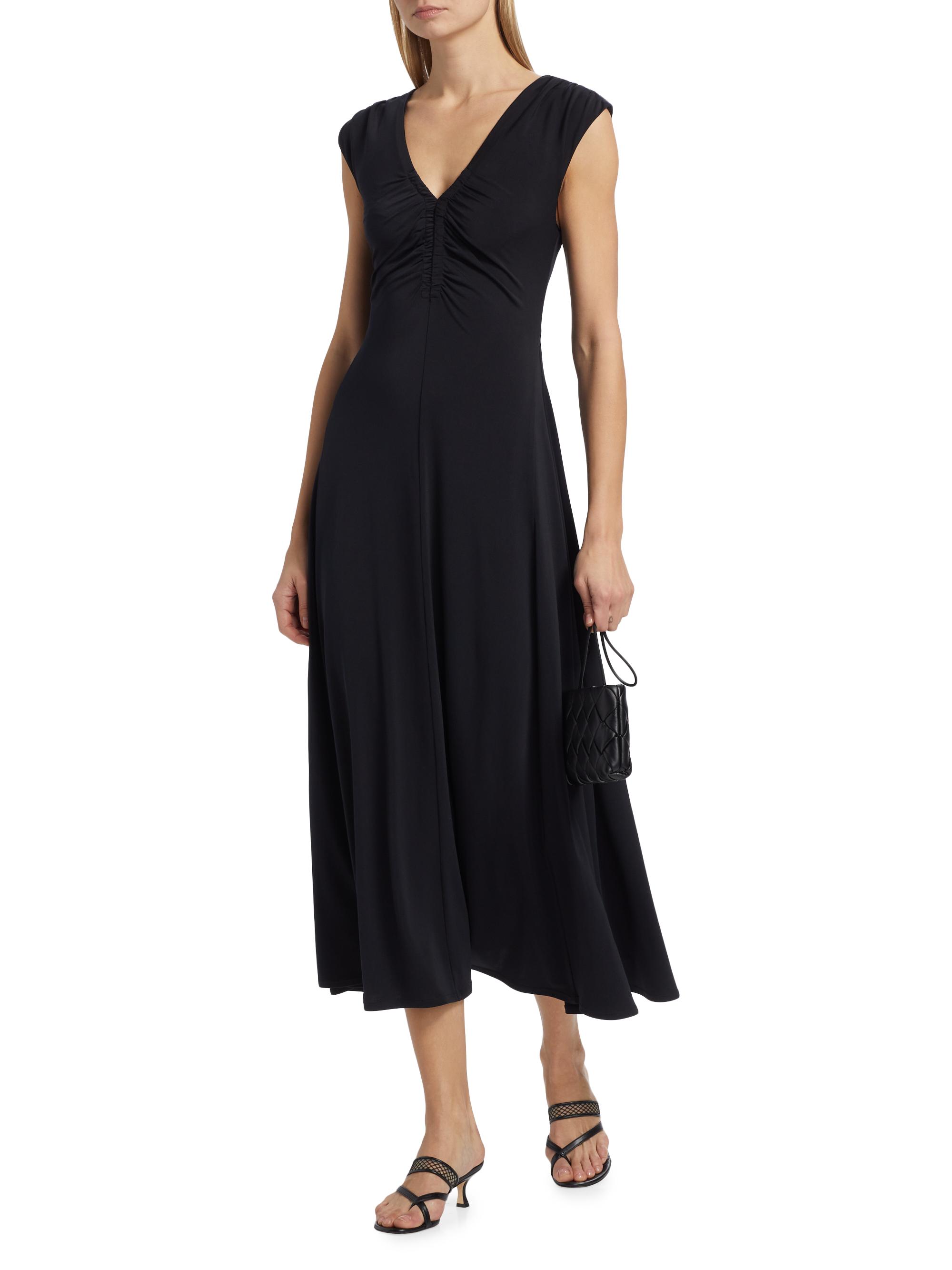 Derek Lam 10 Crosby Isabel Ruched Sleeveless Midi-Dress | Saks Fifth Avenue