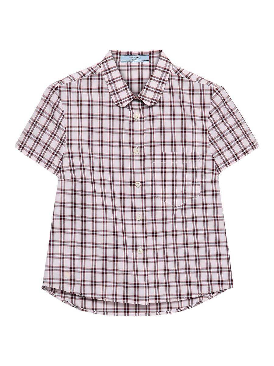 Prada Checked Cotton Shirt | Saks Fifth Avenue