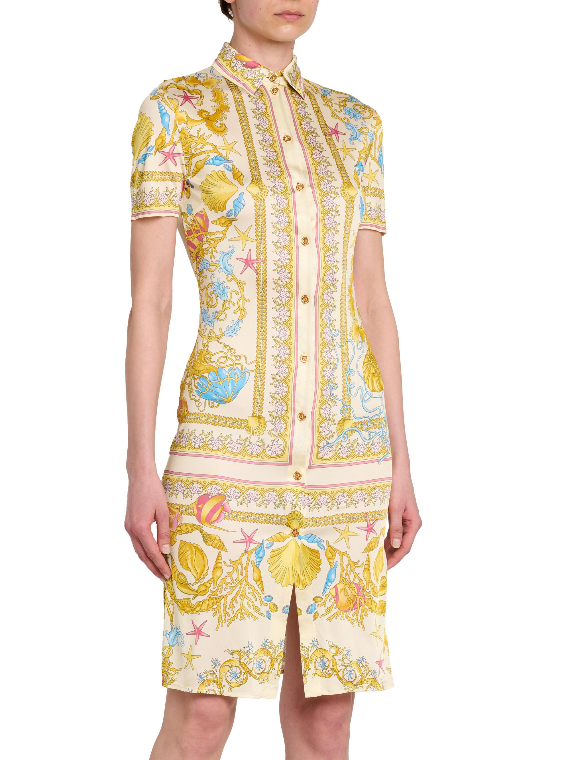 Versace Barocco Sea Sheath Shirtdress | Saks Fifth Avenue