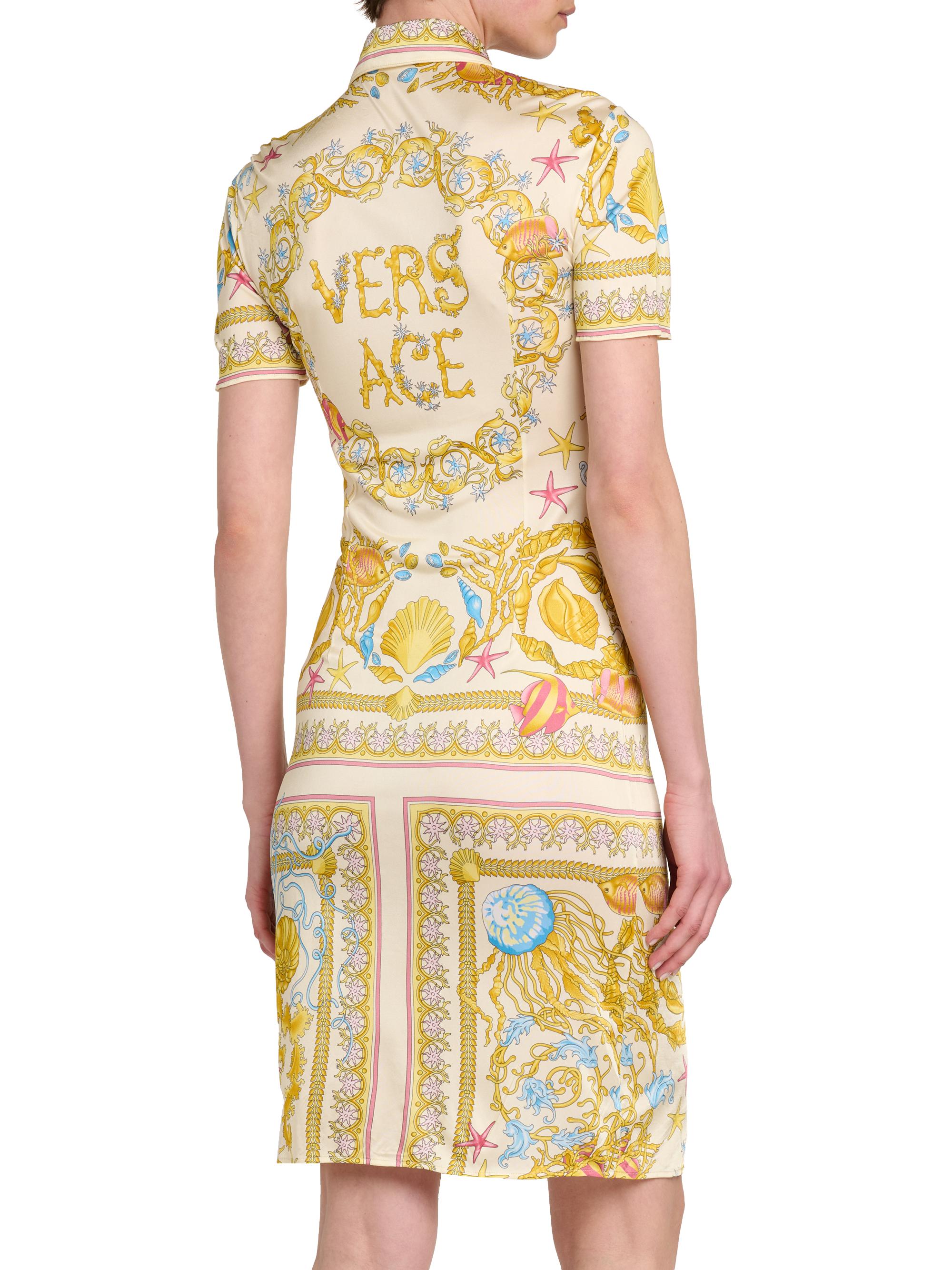 Versace Barocco Sea Sheath Shirtdress | Saks Fifth Avenue
