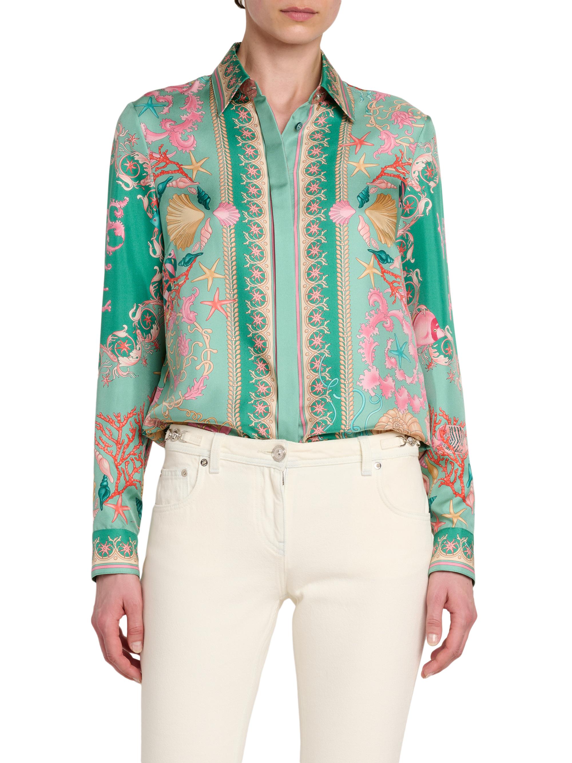 Versace Barocco Sea Silk Formal Shirt | Saks Fifth Avenue