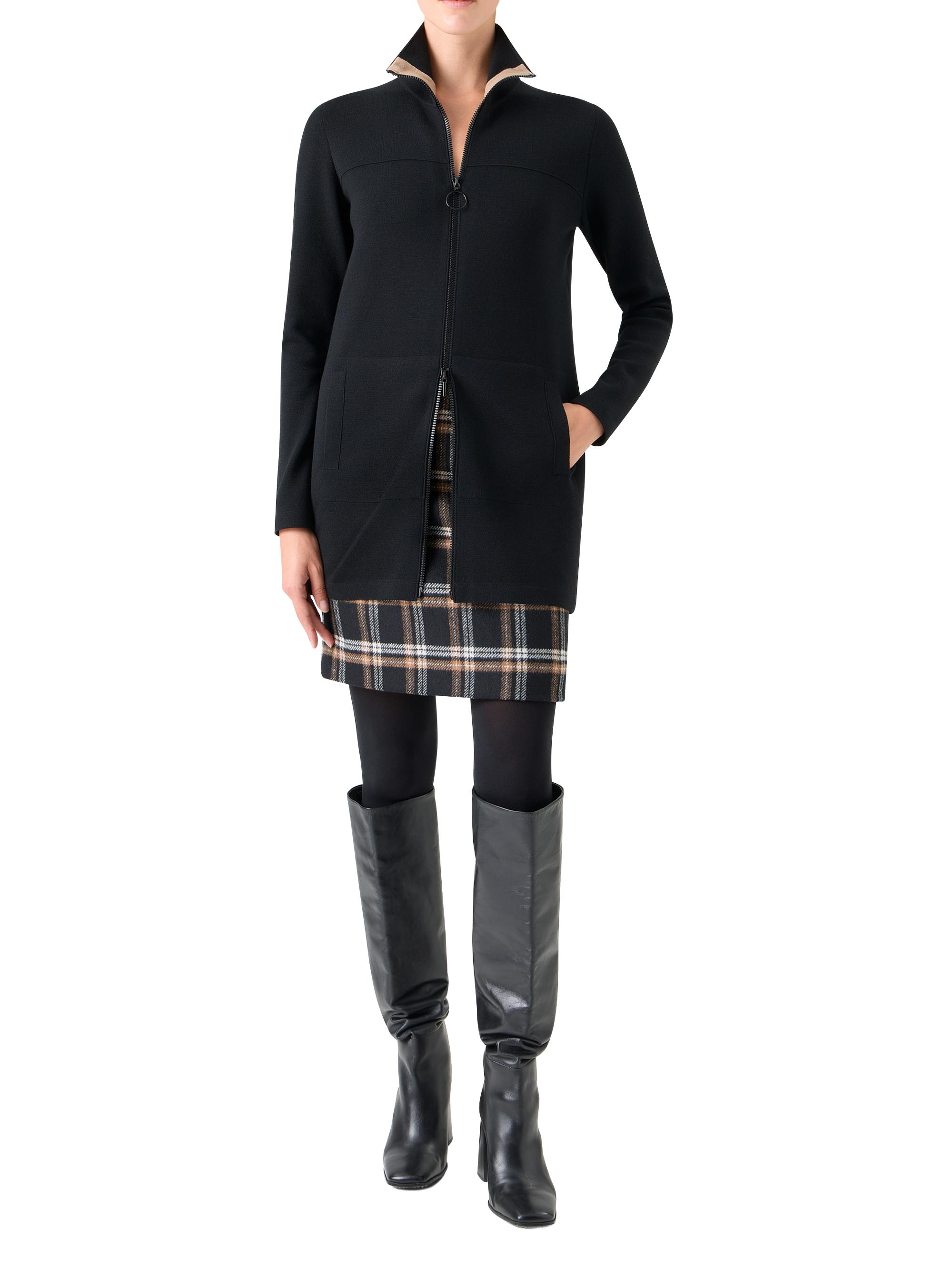 Akris punto Stretch Merino Wool Zip Cardigan | Saks Fifth Avenue