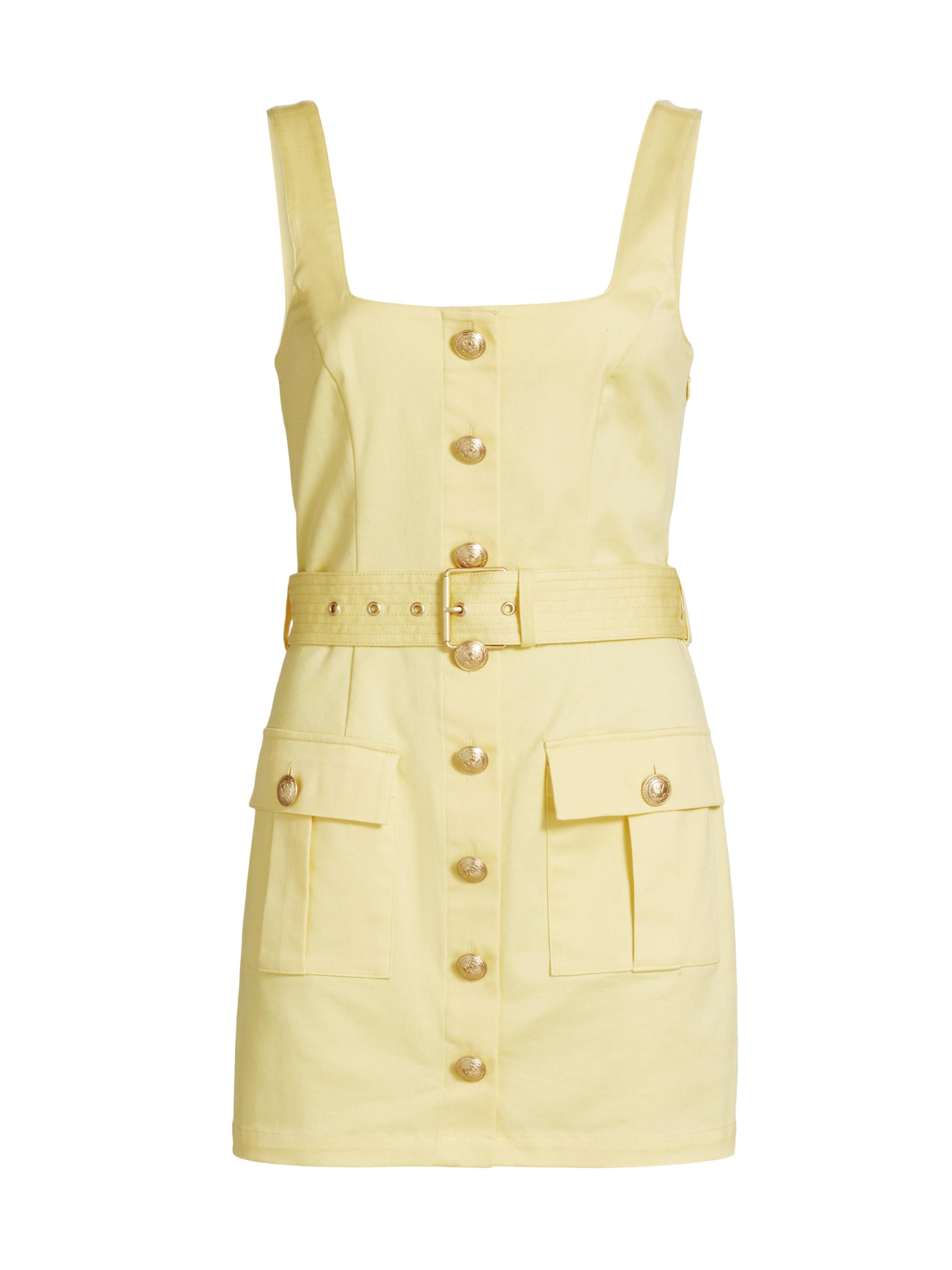 Shop L'AGENCE Midy Belted Button-Front Minidress | Saks Fifth Avenue