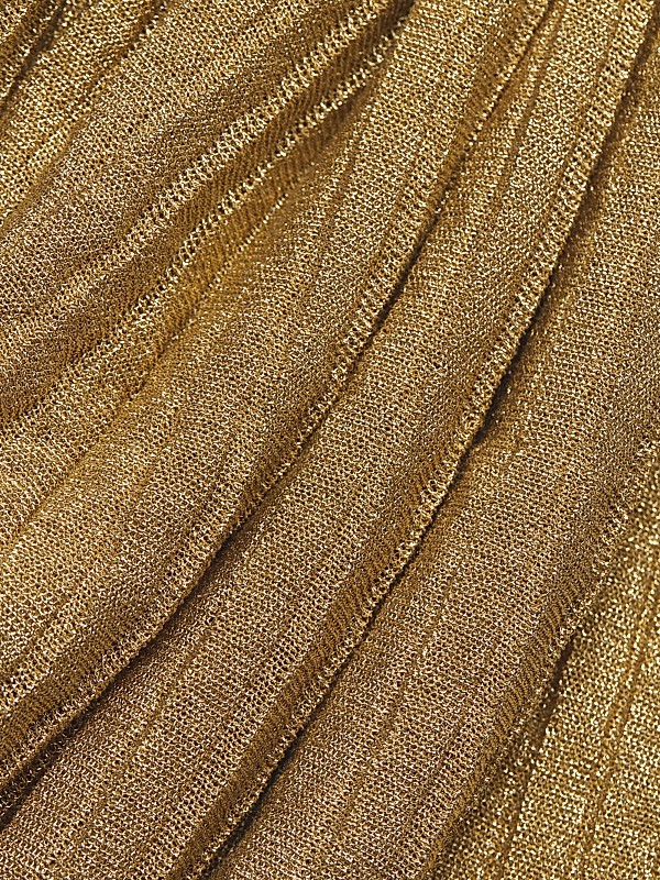 Shop Elisabetta Franchi E. F. Metallic Ribbed Maxi Dress Shop Elisabetta Franchi E. F. Metallic Ribbed Maxi Dress
