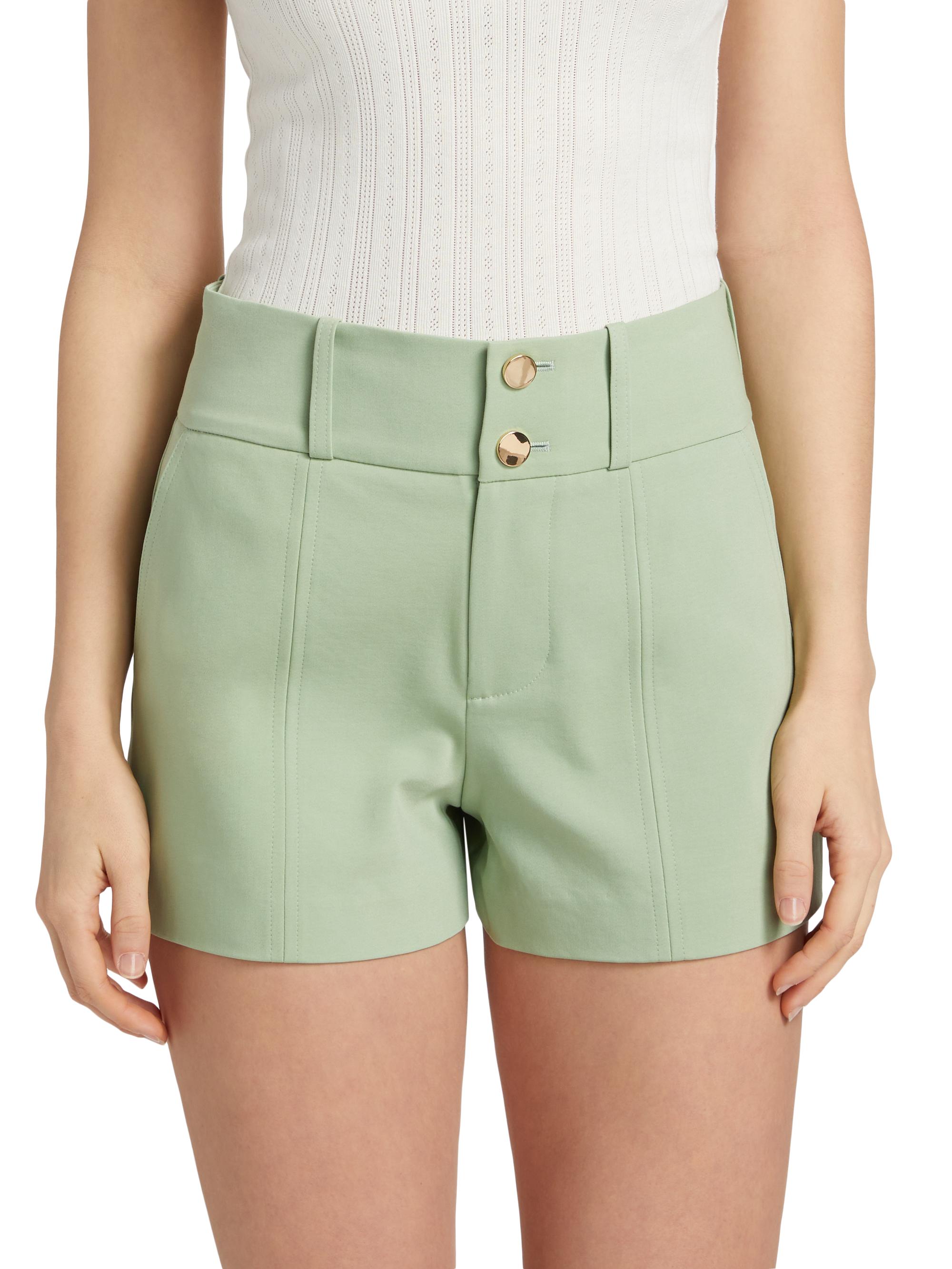 ALICE + OLIVIA Mame High-Rise Shorts | Saks Fifth Avenue