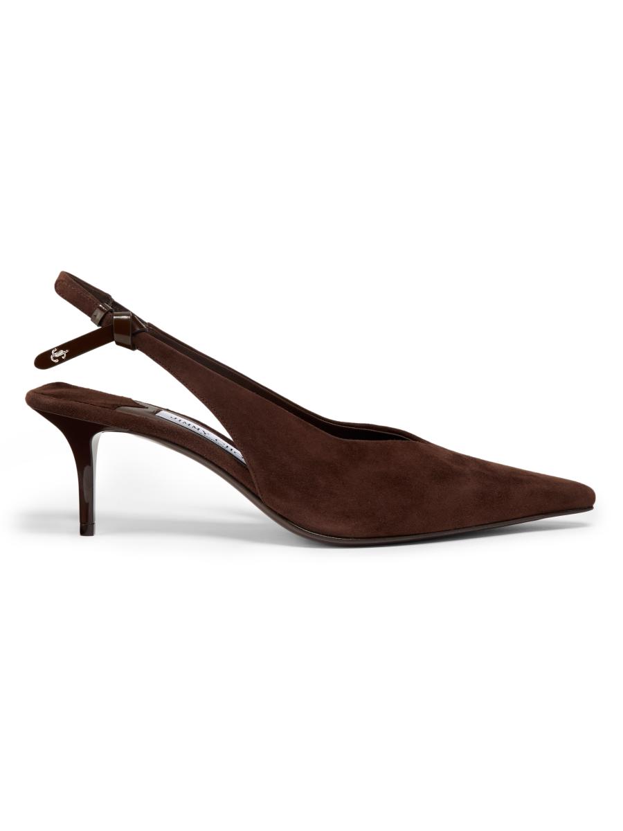 Jimmy Choo Cami 60MM Suede Slingback Pumps | Saks Fifth Avenue