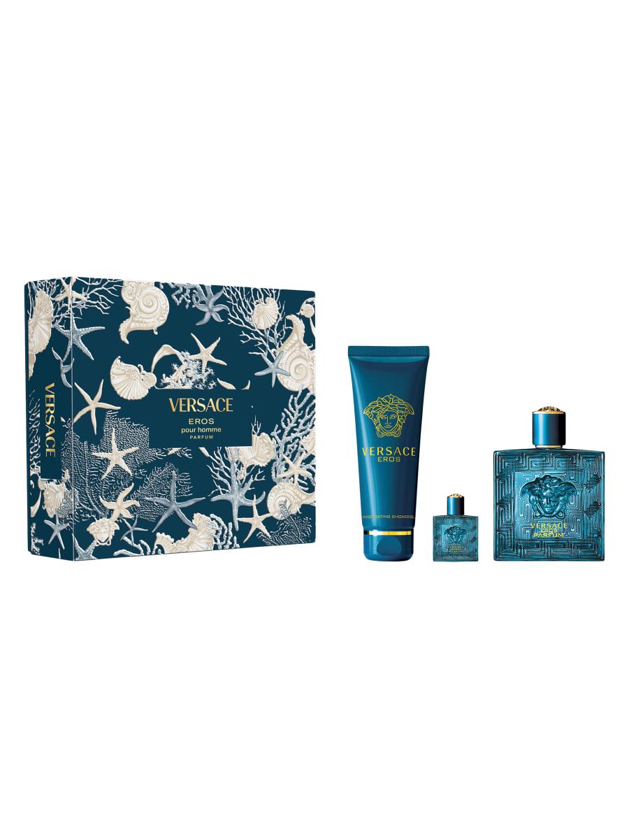 Shop Versace Eros Parfum Spray 3-Piece Gift Set | Saks Fifth Avenue