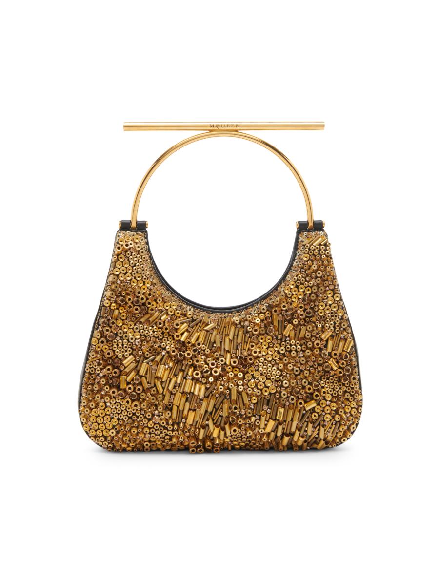 McQueen Mini T-Bar Embellished Top-Handle Bag | Saks Fifth Avenue