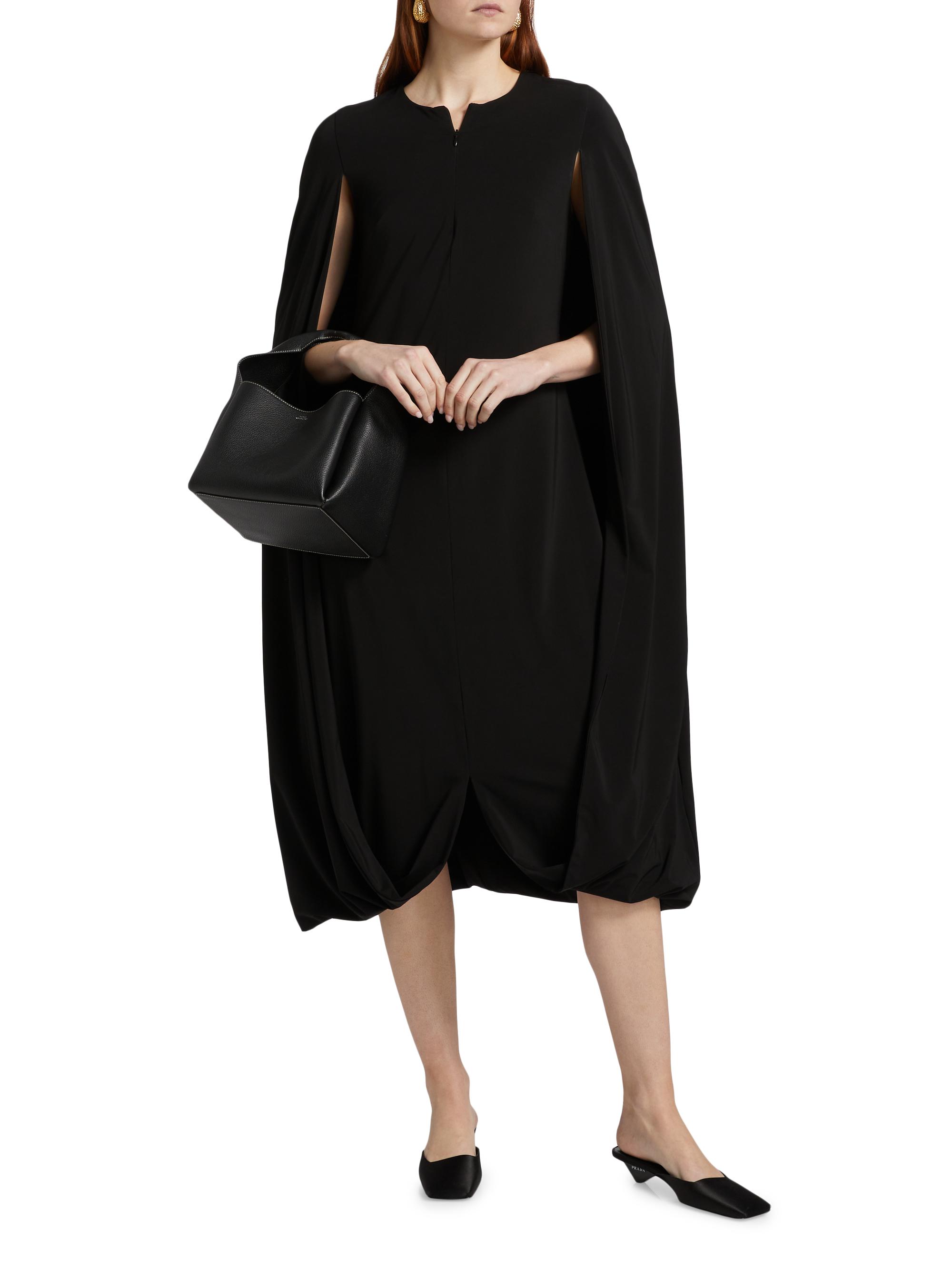 Rosetta Getty Fold Cape Cocoon Dress | Saks Fifth Avenue
