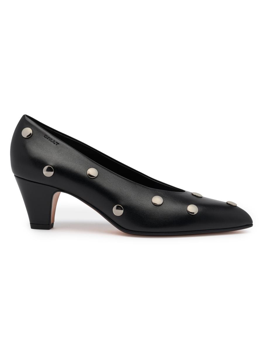 Bally Aline 55MM Studded Leather Pumps | Saks Fifth Avenue