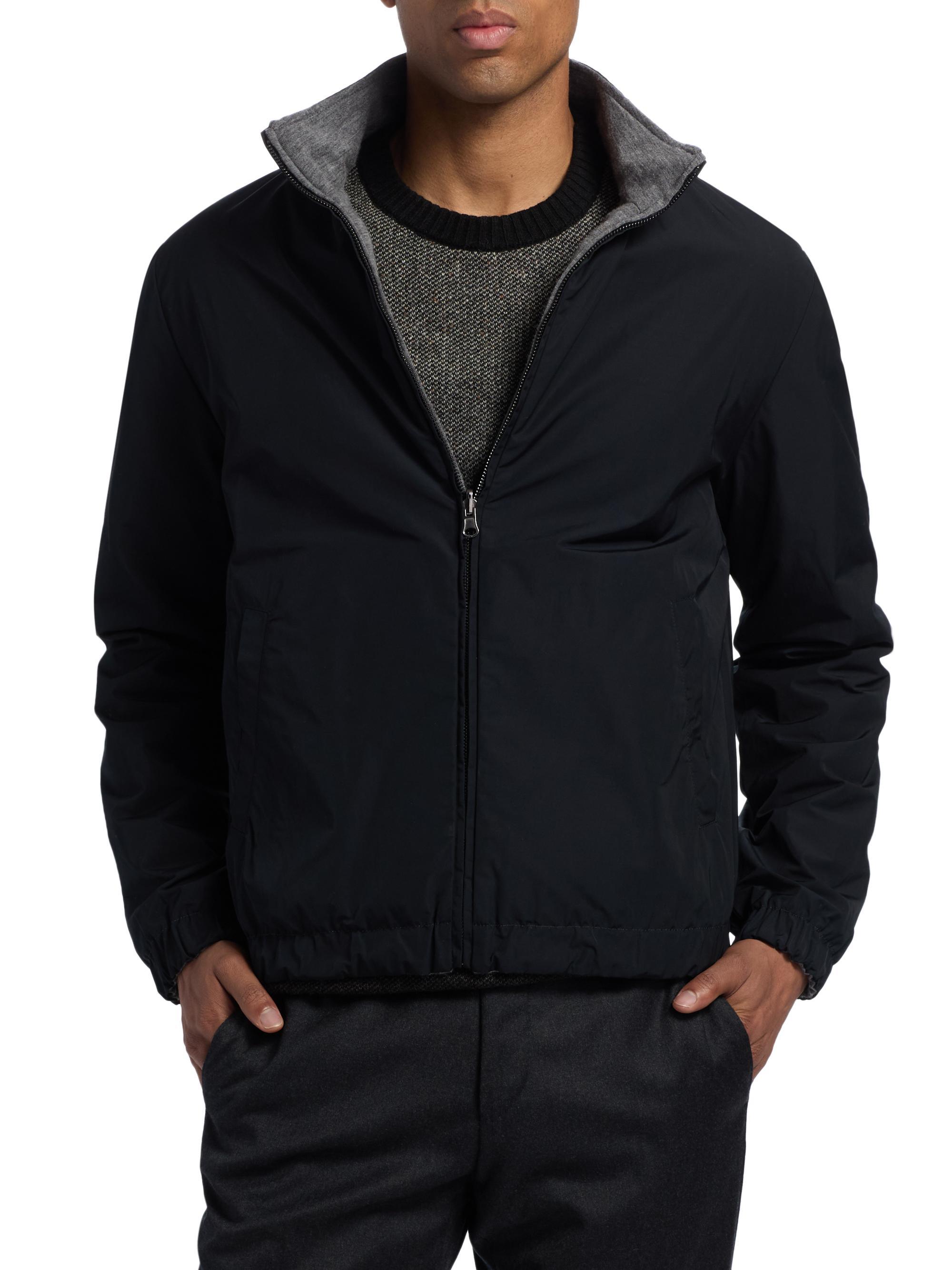 Saks Fifth Avenue Reversible Cotton-Blend Bomber Jacket | Saks Fifth Avenue