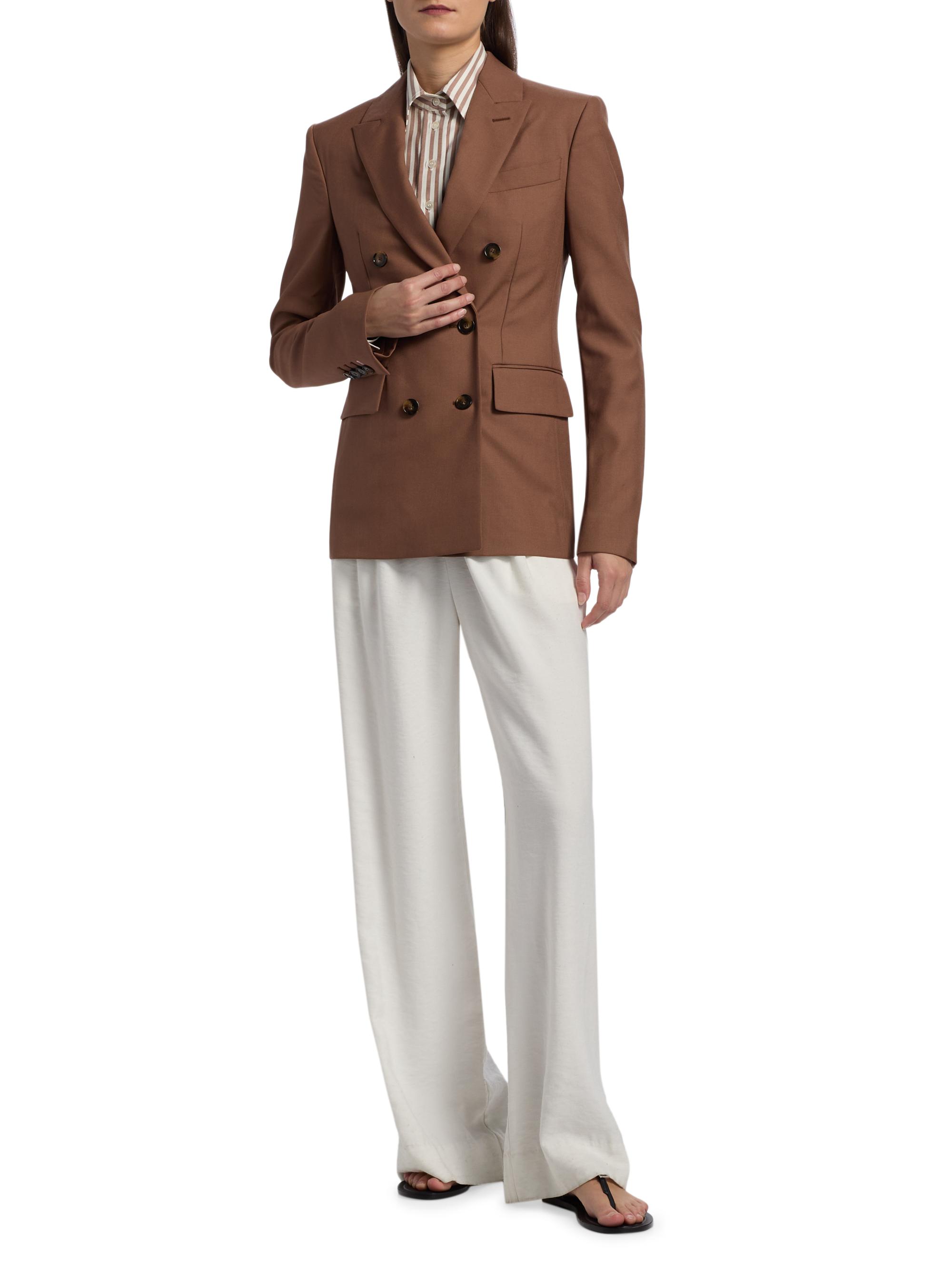 Stella McCartney Canvas Tailoring Double-Breasted Jacket | Saks Fifth ...