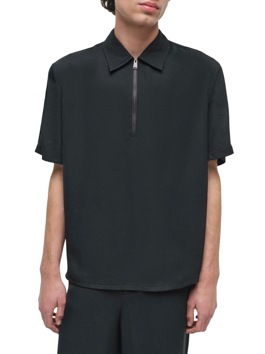 SIMKHAI Ethan Popover Zip Polo Sweater | Saks Fifth Avenue