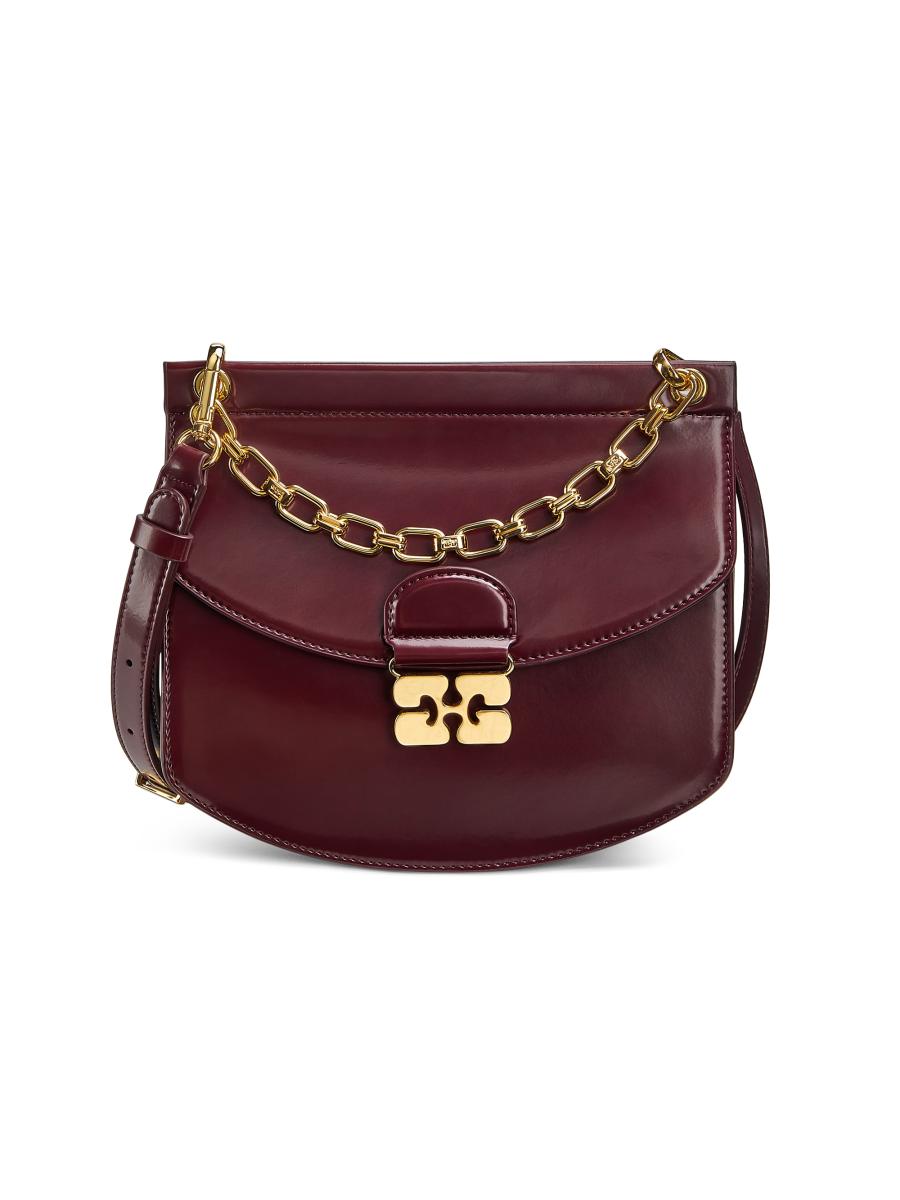 Ganni Small Apo-G Box Crossbody Bag | Saks Fifth Avenue