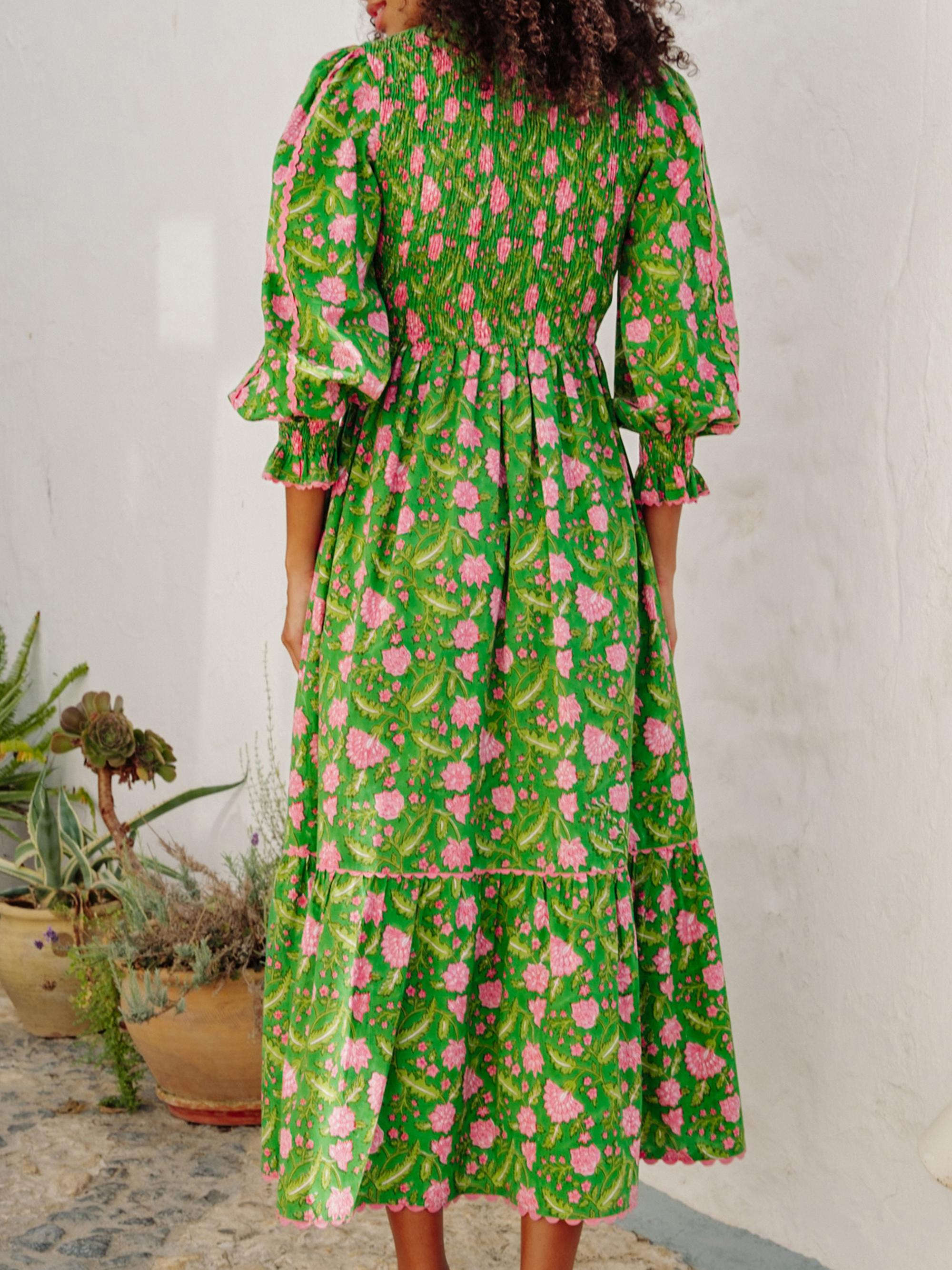 Pink City Prints Amazonian Jungle Izzy Dress | Saks Fifth Avenue