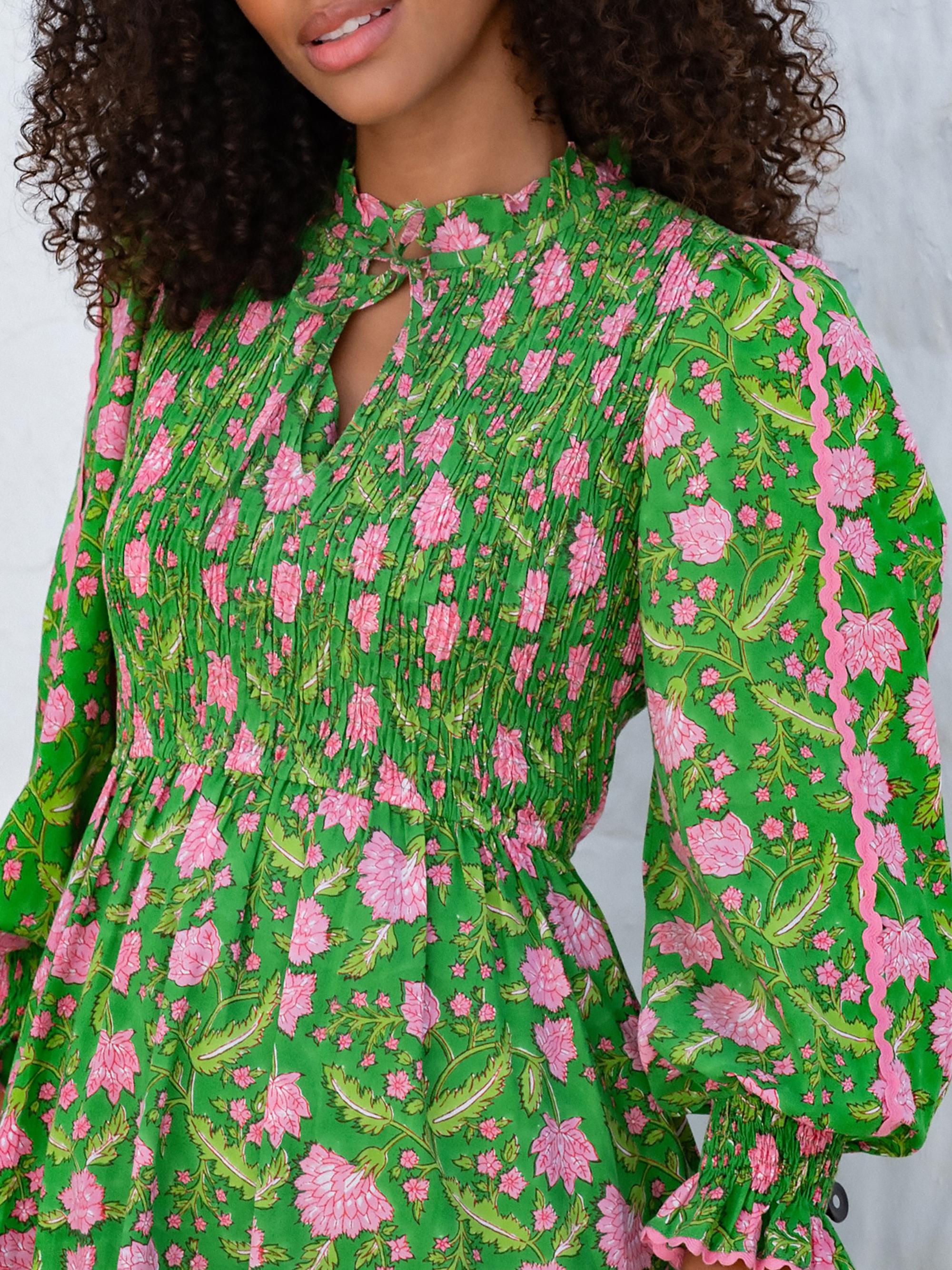 Pink City Prints Amazonian Jungle Izzy Dress | Saks Fifth Avenue